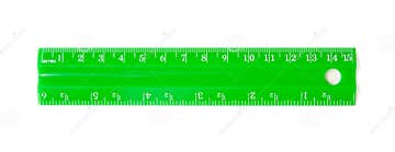Green ruler stock image. Image of plastic, measure, inch - 14182495