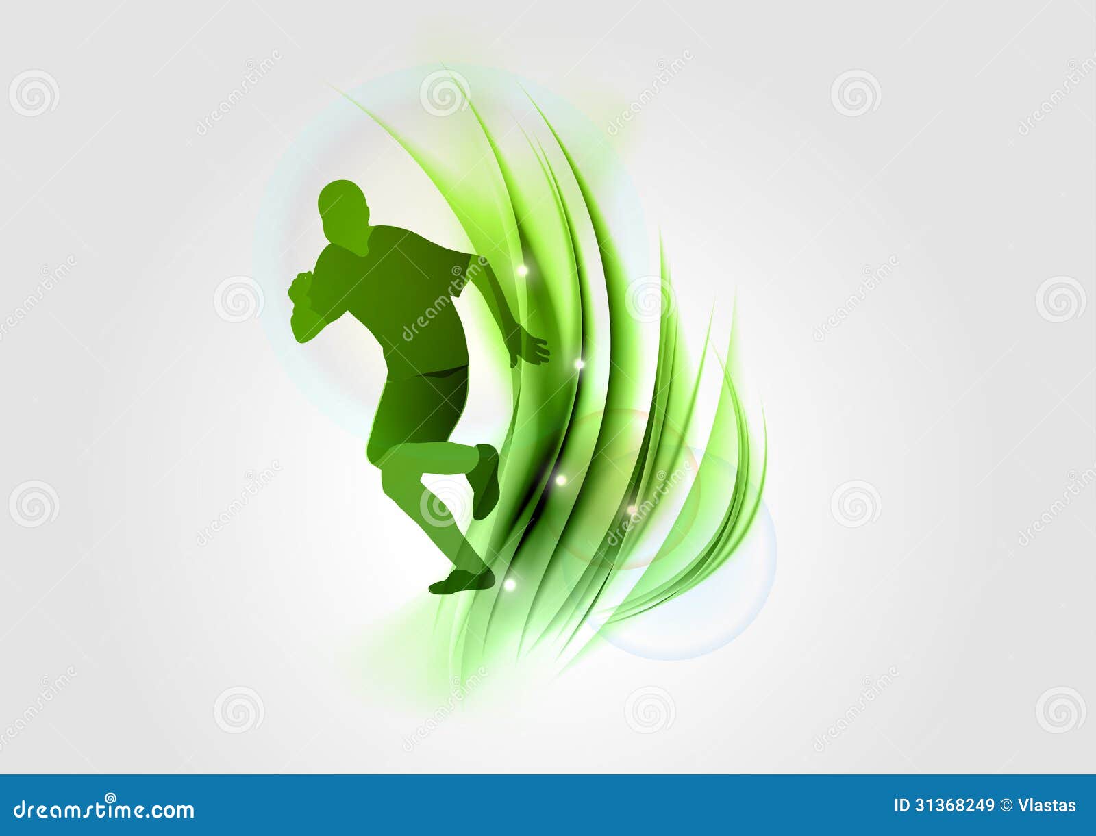 Green runner stock vector. Illustration of color, decoration - 31368249