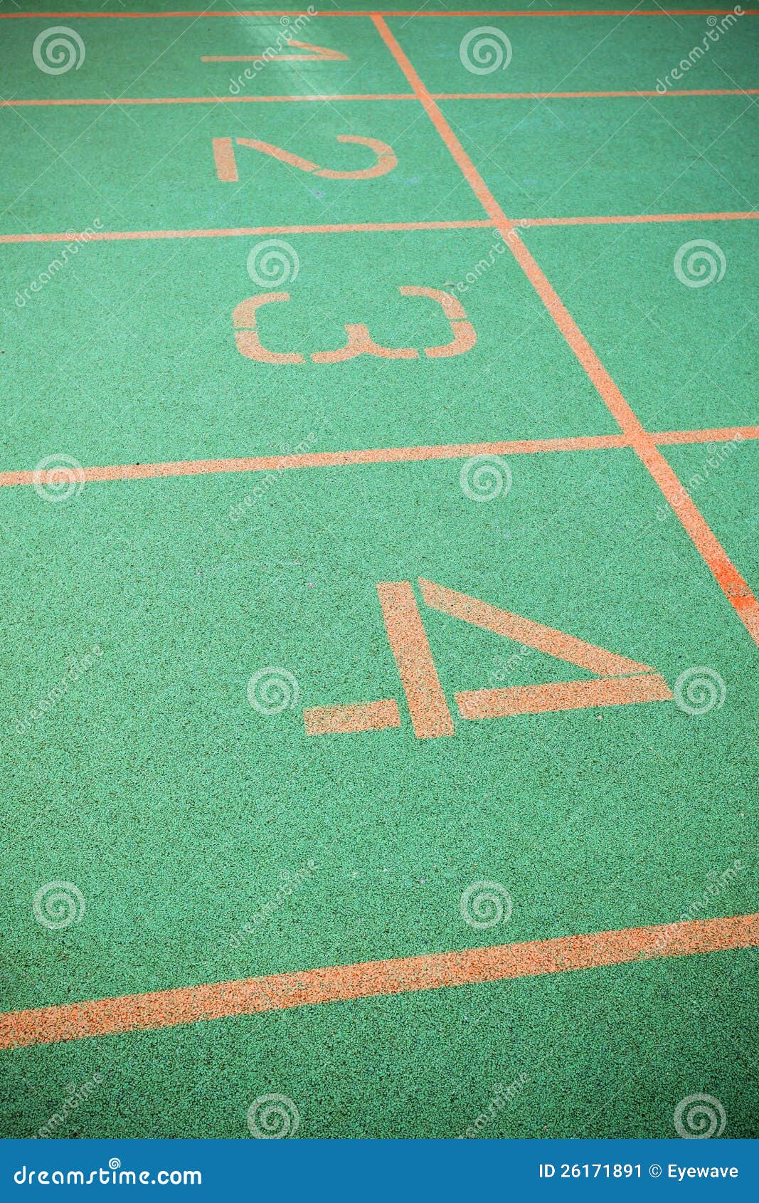 Green running track stock image. Image of textured, lane - 26171891