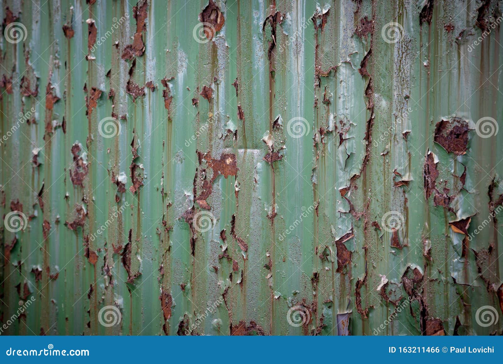 Green Rust on Corrogated Iron Stock Photo - Image of decay, uneven ...