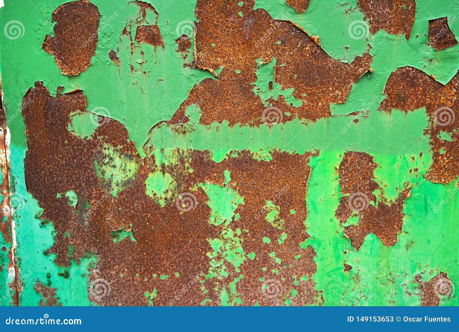 Green Rusty Metal Texture Background Stock Image - Image of rustic ...