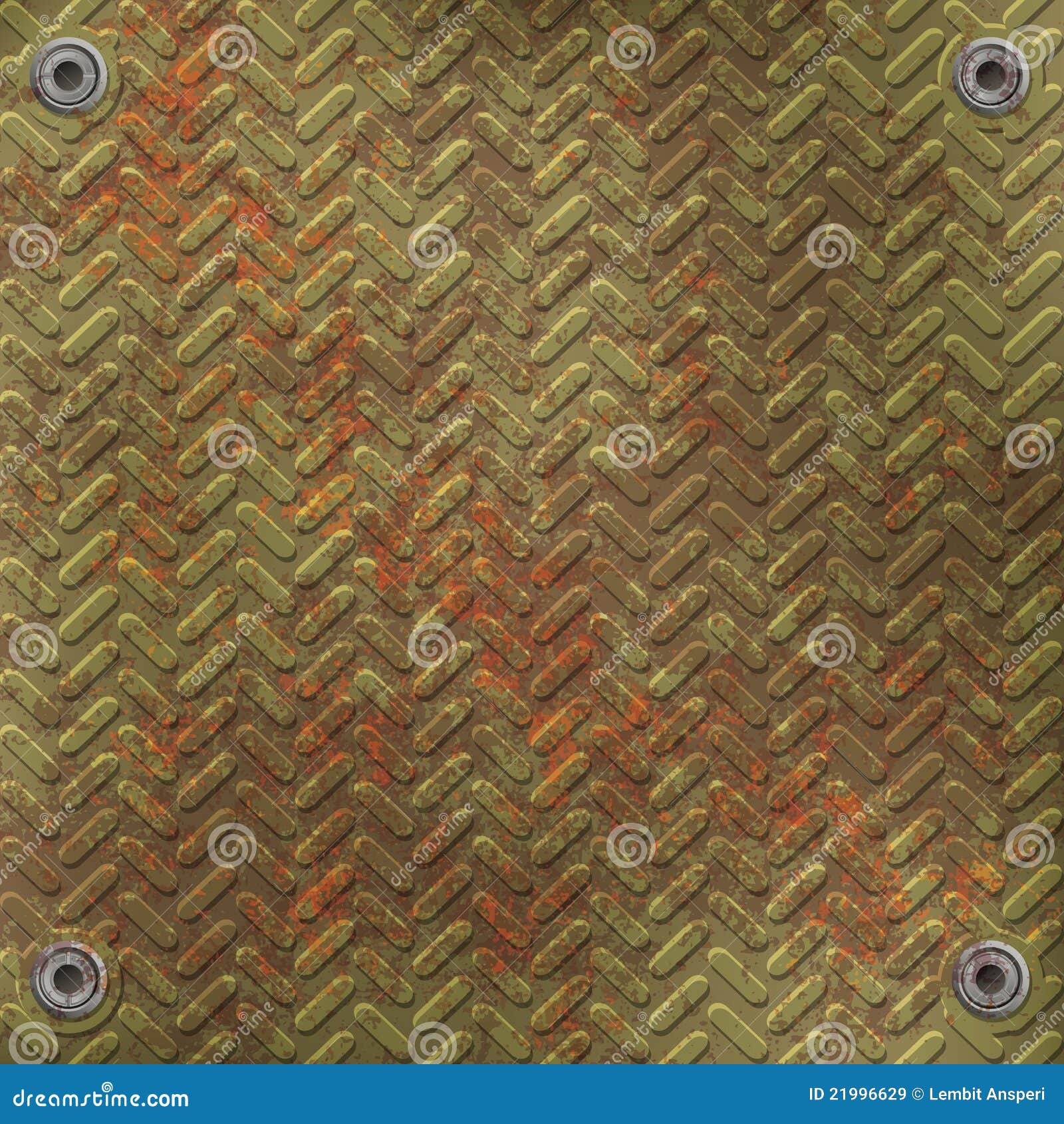 Green rusty metall plate stock vector. Illustration of rustic - 21996629