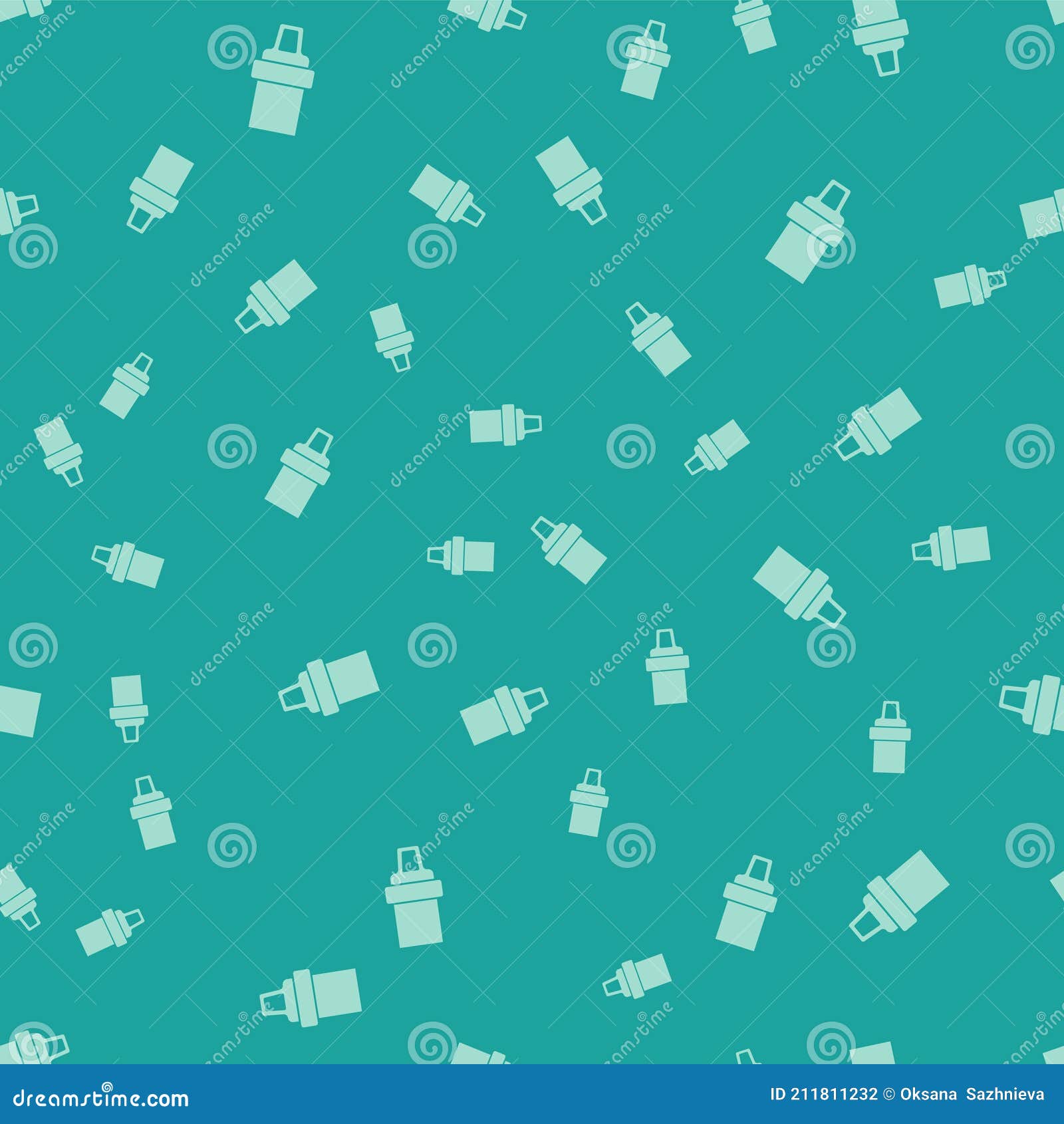 Green Safety Belt Icon Isolated Seamless Pattern on Green Background ...