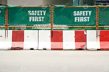 Green safety first sign stock image. Image of layout - 21498221