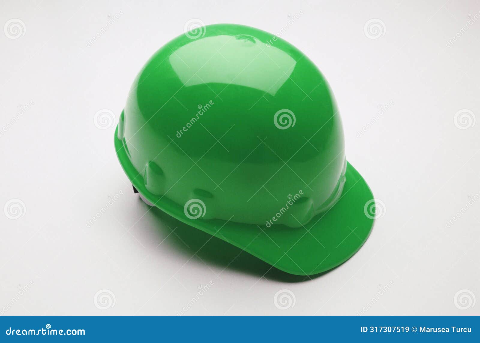 Green Safety Helmet on White Background Stock Image - Image of helmet ...