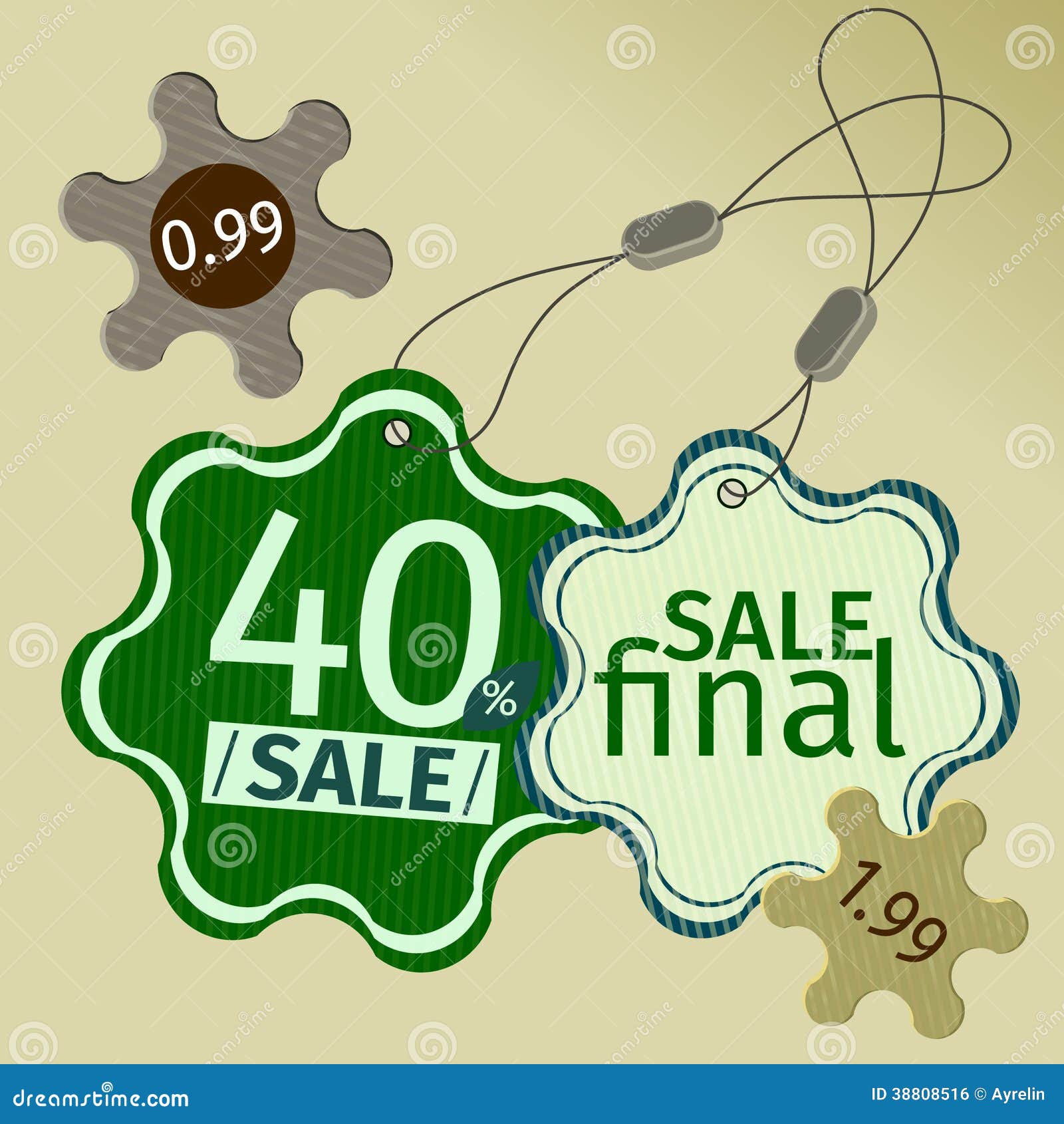 Green sale labels in stock illustration. Illustration of sale - 38808516