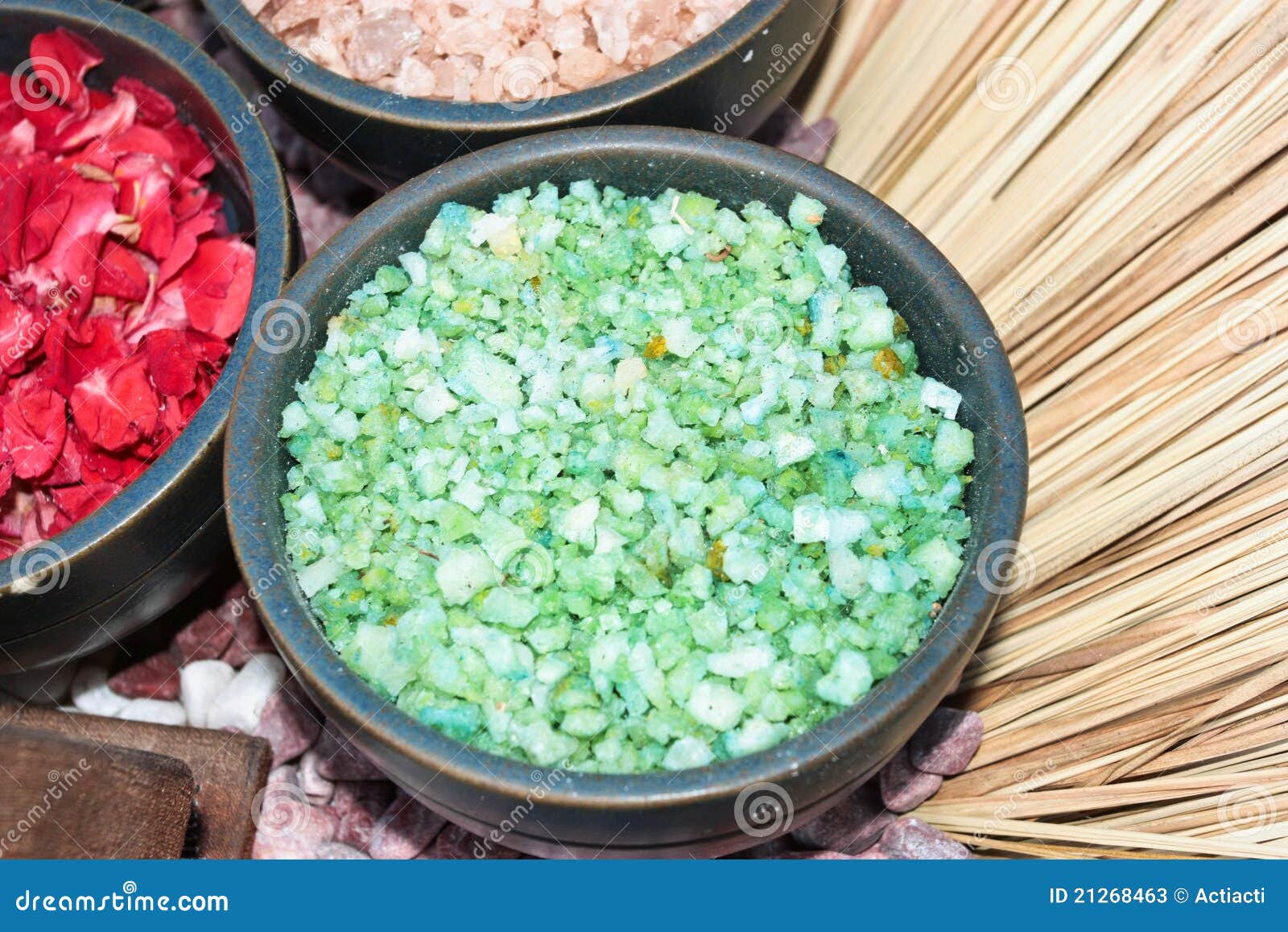 Green Salt stock image. Image of water, aroma, stone - 21268463