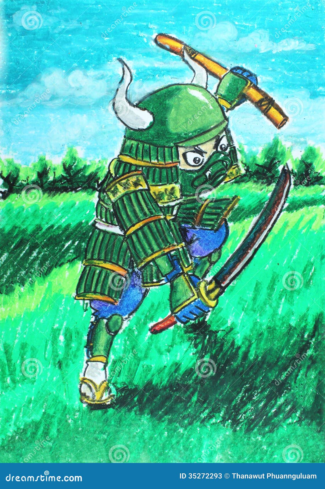 Green Samurai Drawing Stock Illustrations – 51 Green Samurai Drawing ...