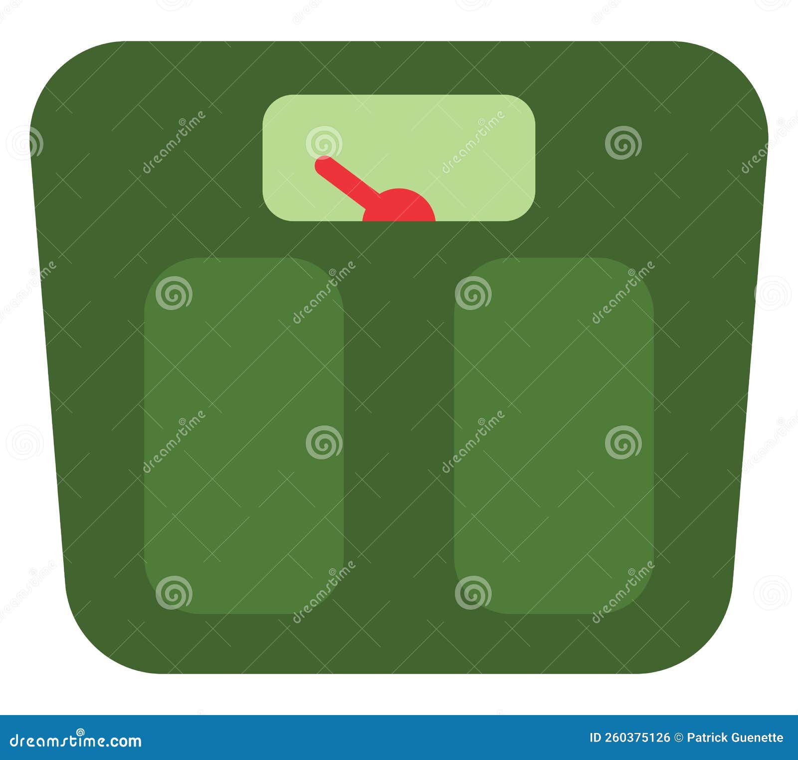 Green Scale With Cardboard Box Icon Isolated On Transparent Background ...