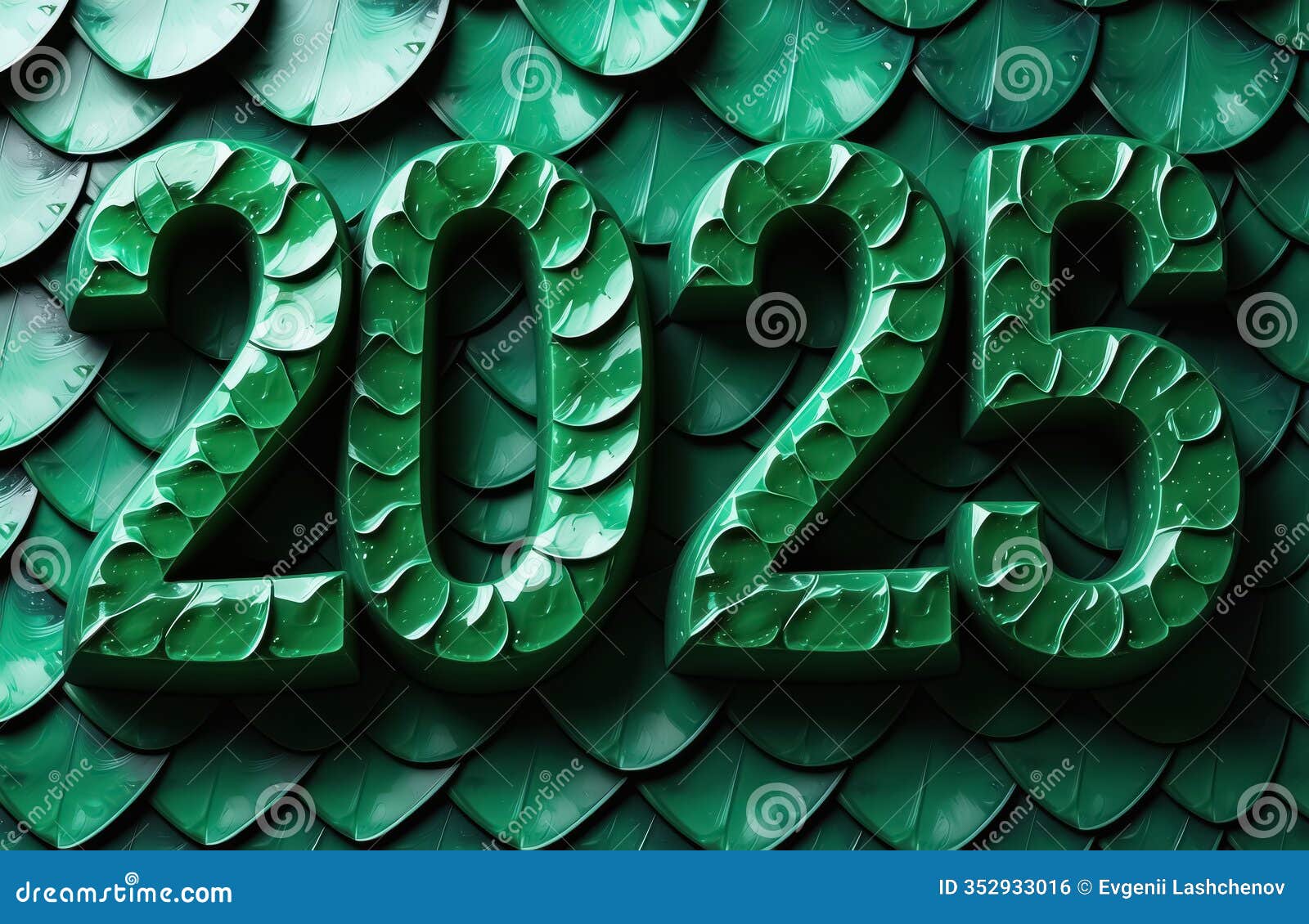 Green Scaled 2025 Numbers Against Textured Background. AI Generation ...