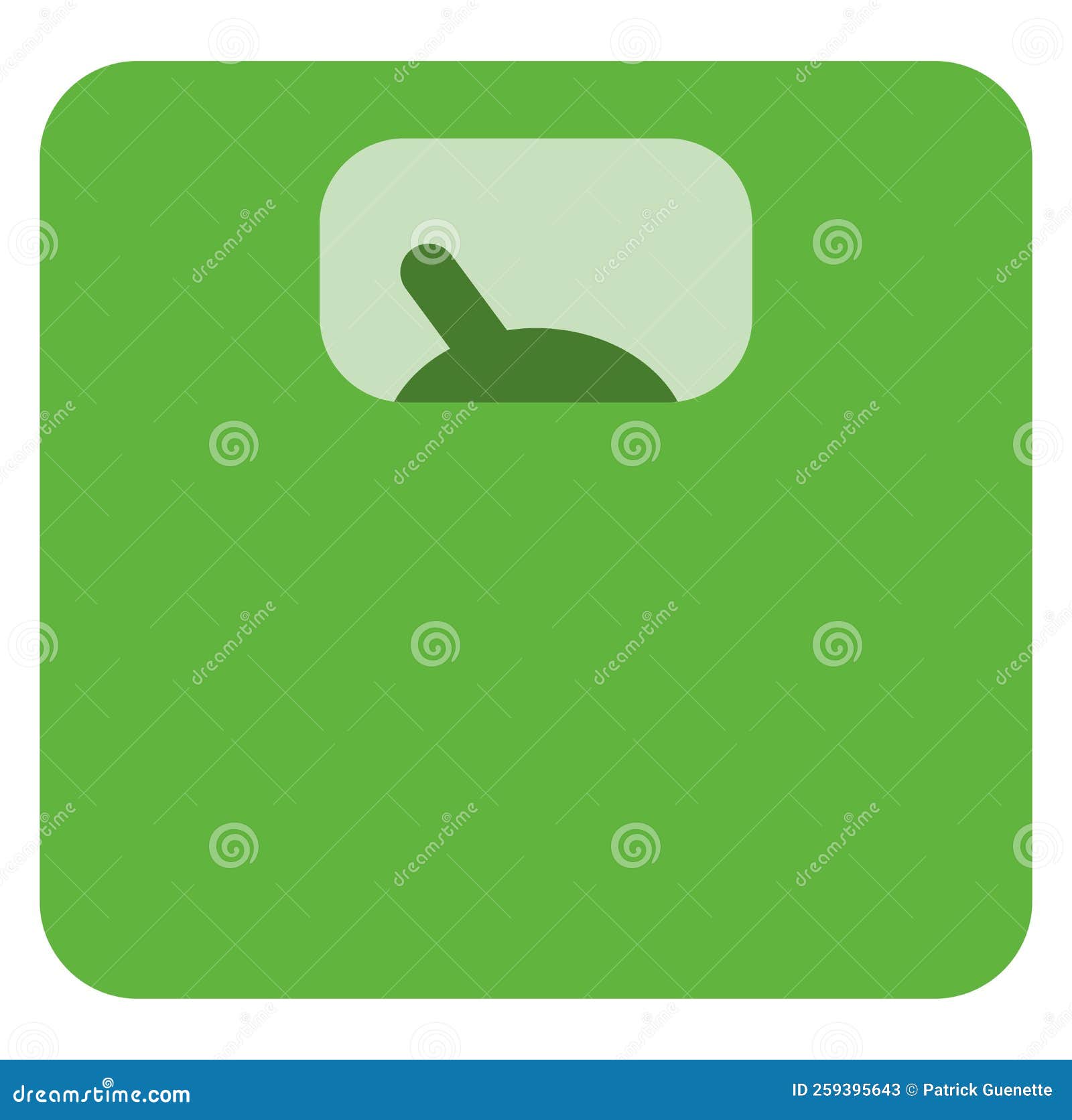Green scales, icon stock vector. Illustration of concept - 259395643
