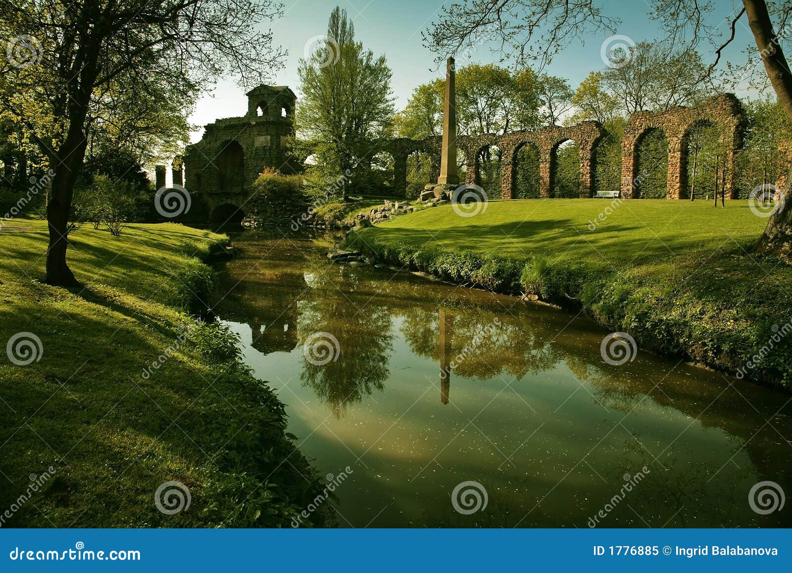 Green scenery stock image. Image of lawn, fresh, forest - 1776885
