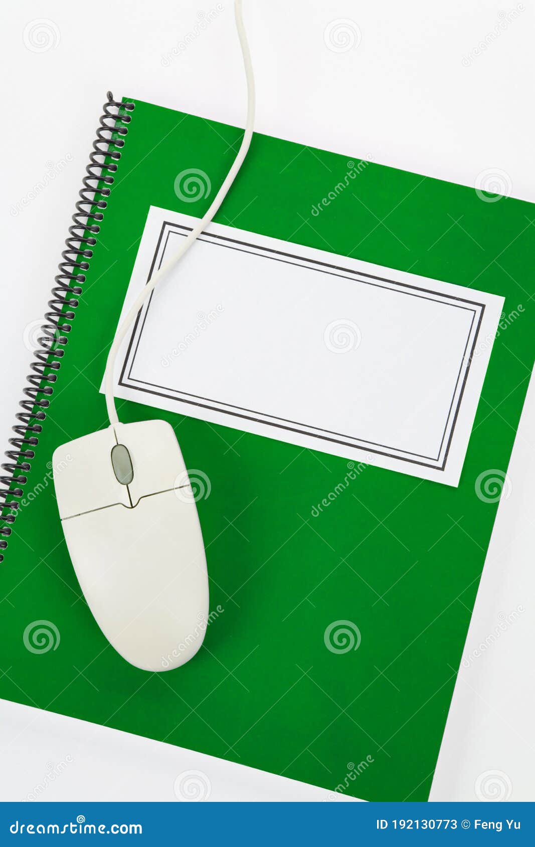 Green School Textbook and Computer Mouse Stock Image - Image of ...