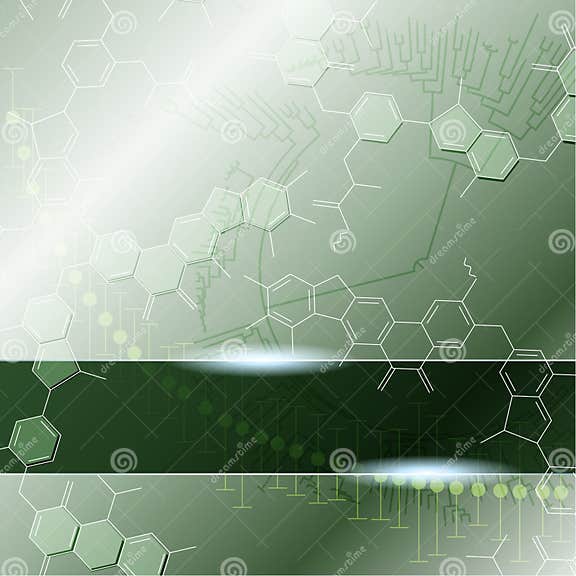 Green Science Background with Transparencies Stock Vector ...