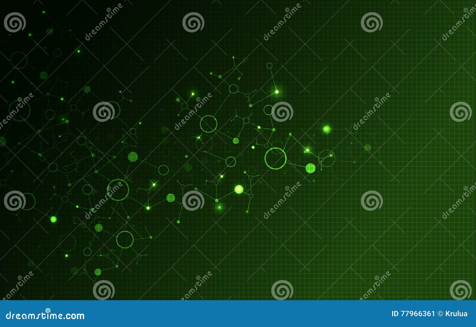 Green Science Template, DNA Molecules Background. Stock Vector ...