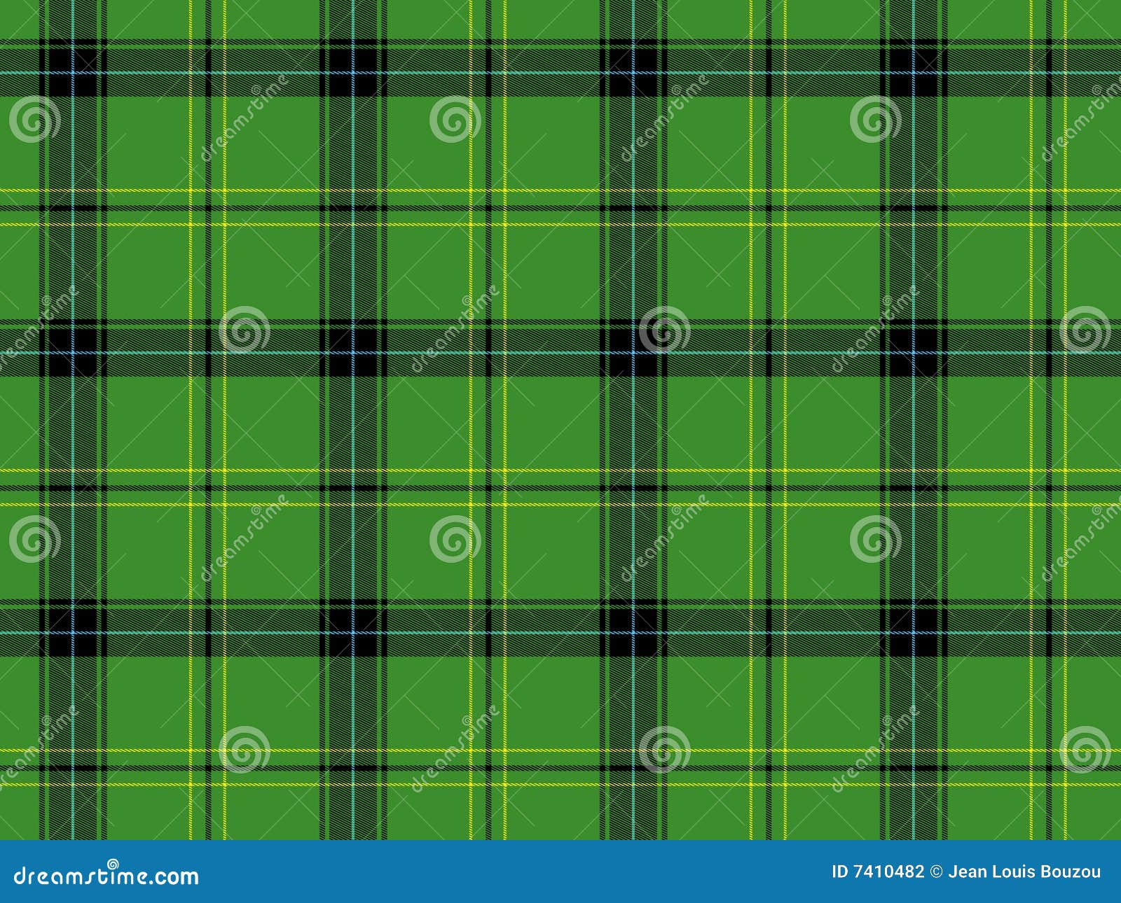 Green Scottish tartan stock illustration. Illustration of traditional ...