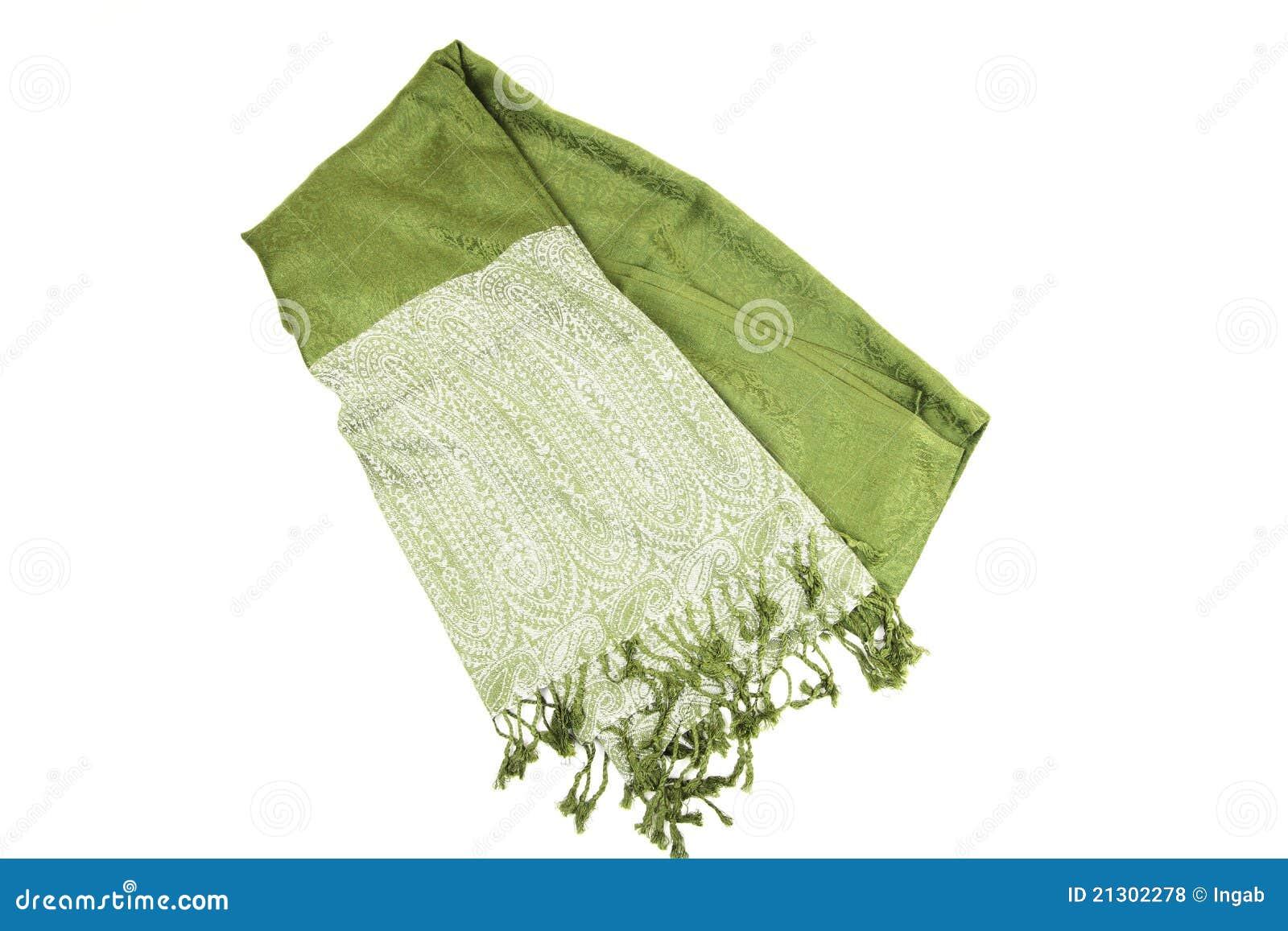 Green scraf stock photo. Image of isolated, wool, cold - 21302278