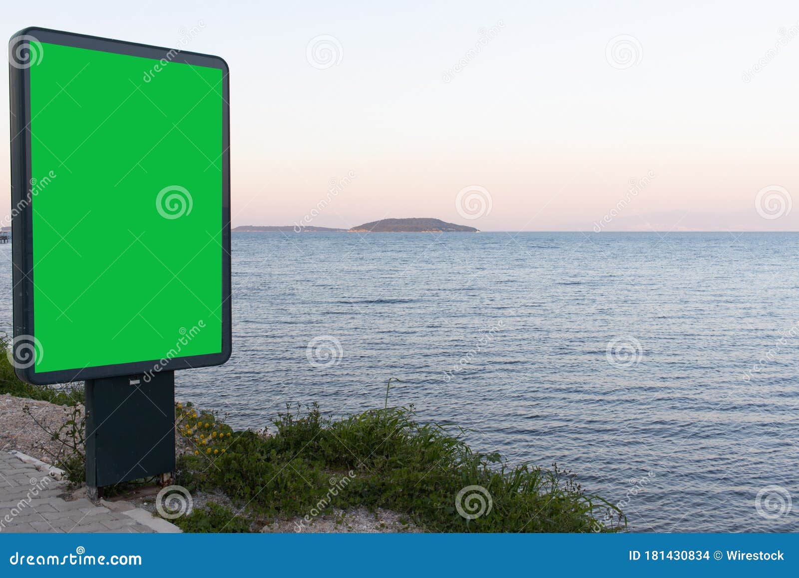 Green Screen for Ads with an Ocean View, an Excellent Space for Your ...