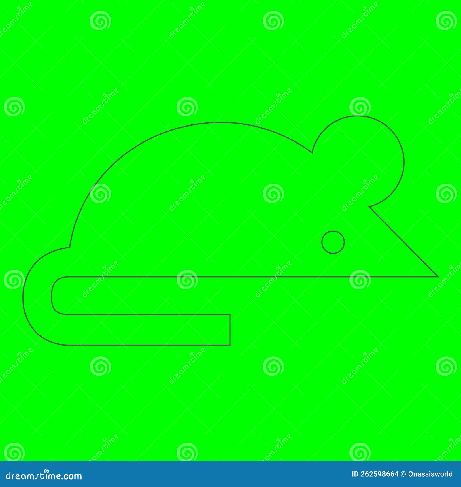 Green Screen Animal Shapes Outlines Layers Stock Illustration ...