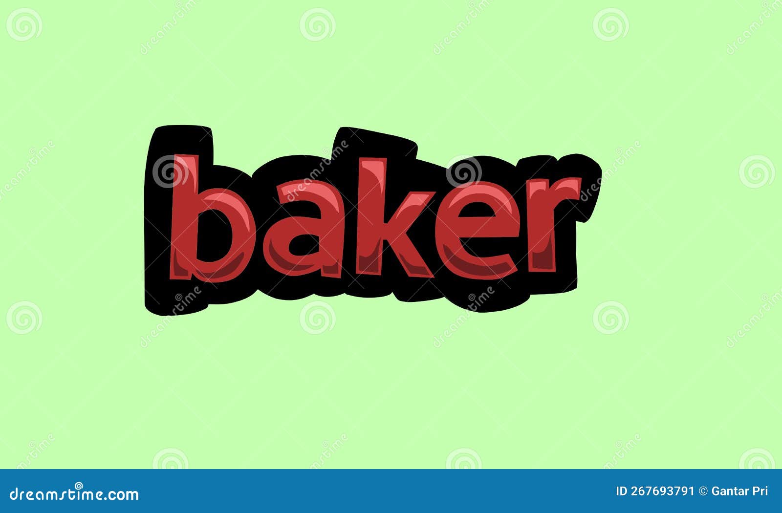 Green Screen Animation Video Written Baker Stock Illustration ...