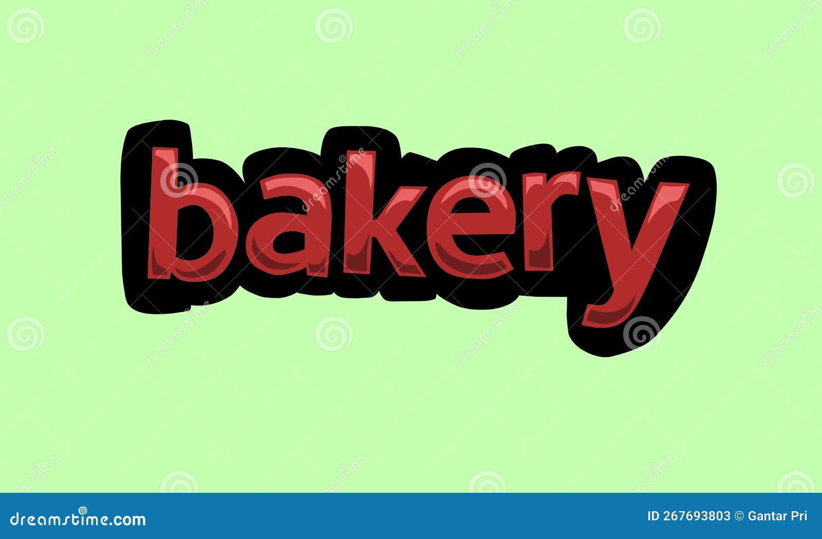 Green Screen Animation Video Written Bakery Stock Illustration ...