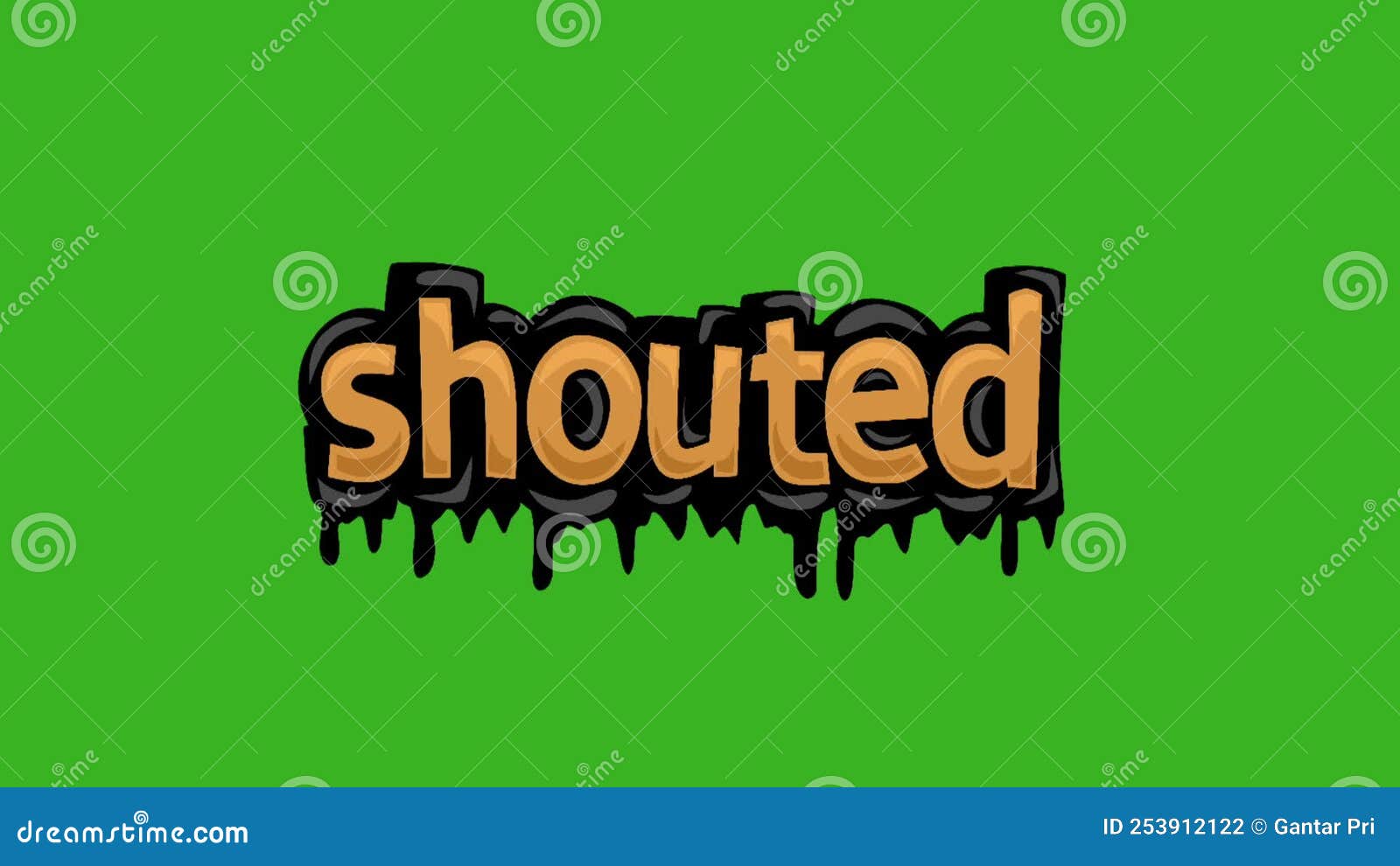 Green Screen Animation Video Written SHOUTED Stock Footage - Video of ...
