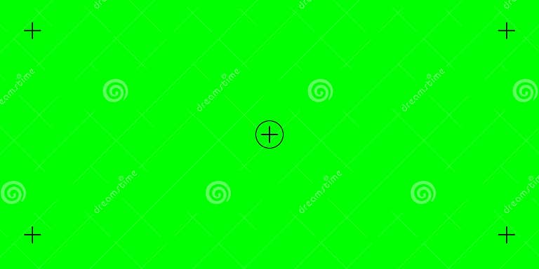 Green Screen Background with Tracker Marks. Suitable for Chroma Key ...