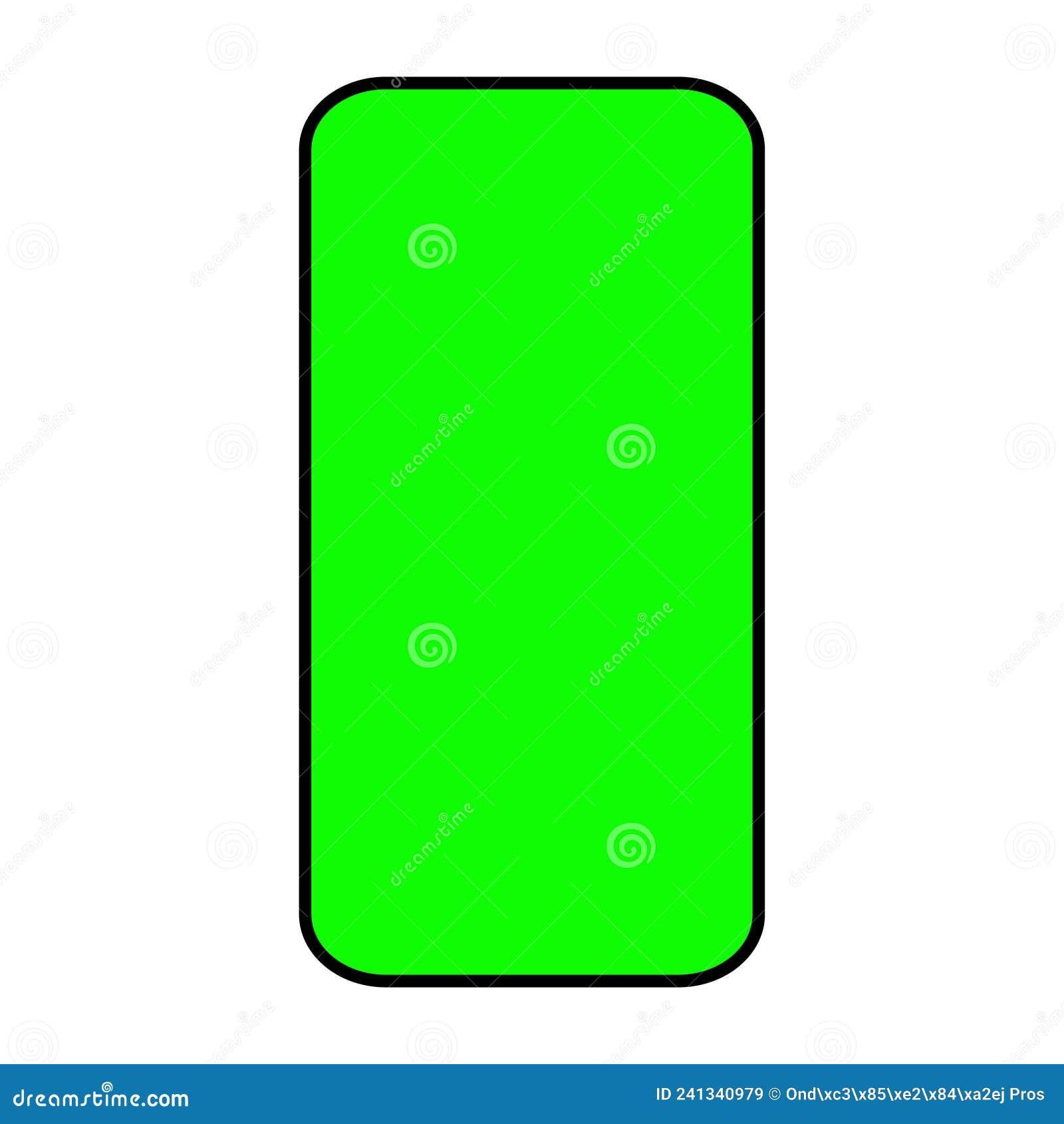 Green Screen Blank Background, Empty Digital Video Template Mockup ...