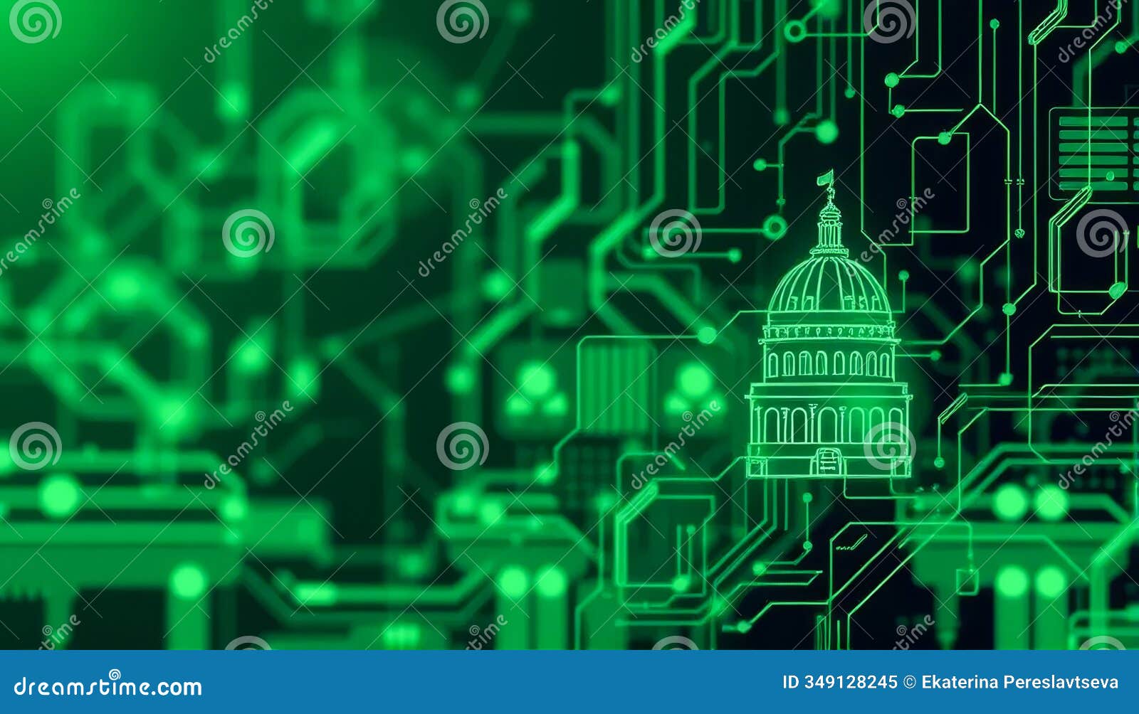 Green Screen with a Building on it Stock Image - Image of government ...