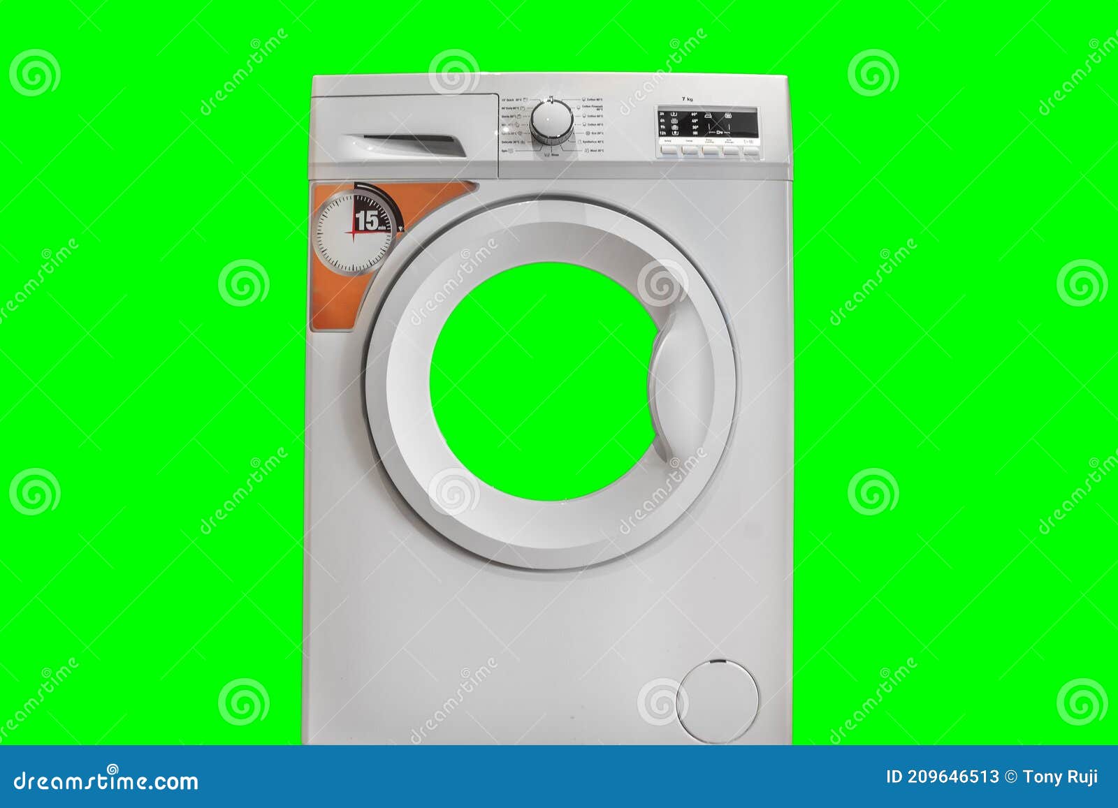 Clothes Washing Machine in Room Stock Image - Image of apparel, home ...
