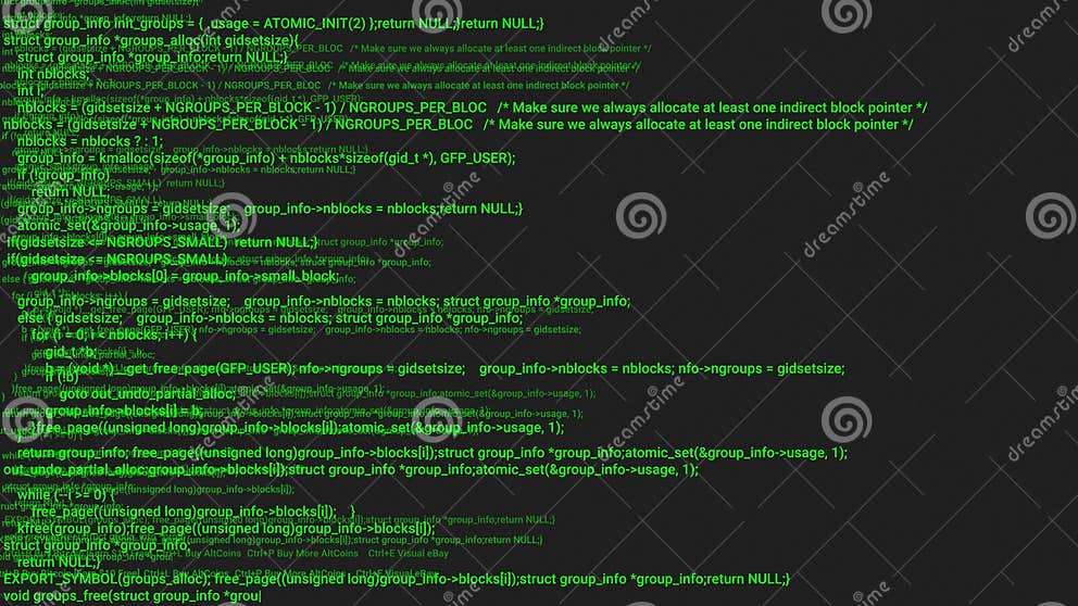 Green Screen Coding Hacker Concept Animation with Glitch. Programming ...