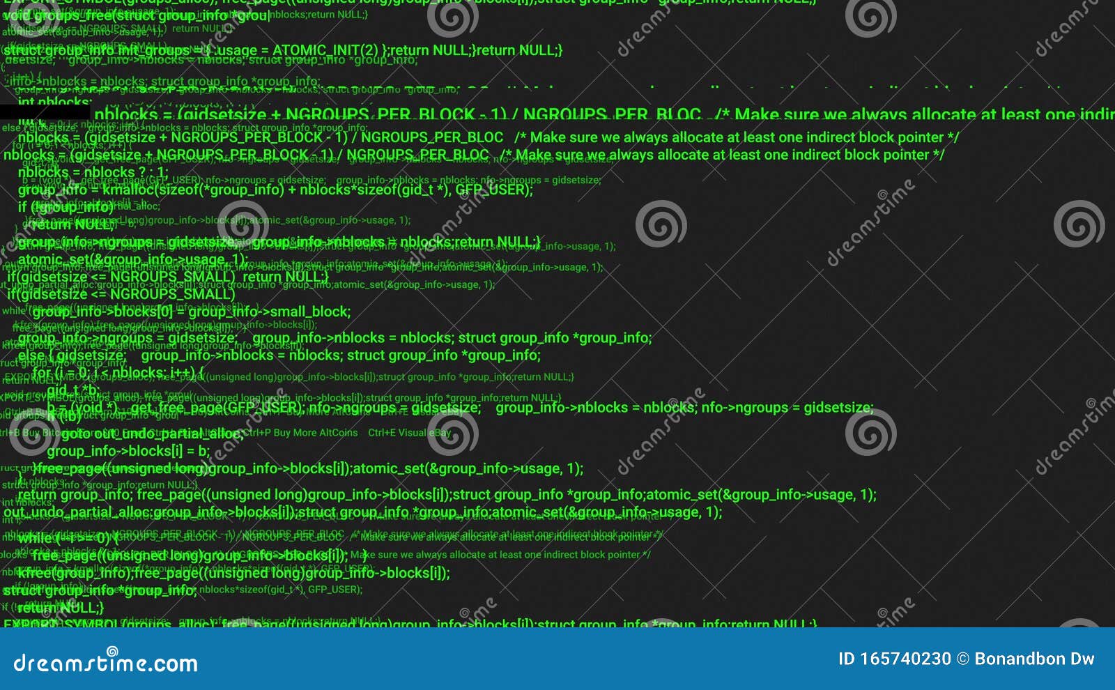 Green Screen Coding Hacker Concept Animation with Glitch. Stock Footage ...