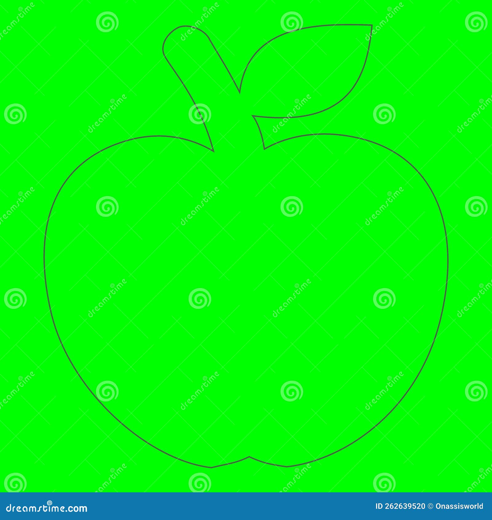 Green Screen Food Objects Outlines Layers Stock Illustration ...