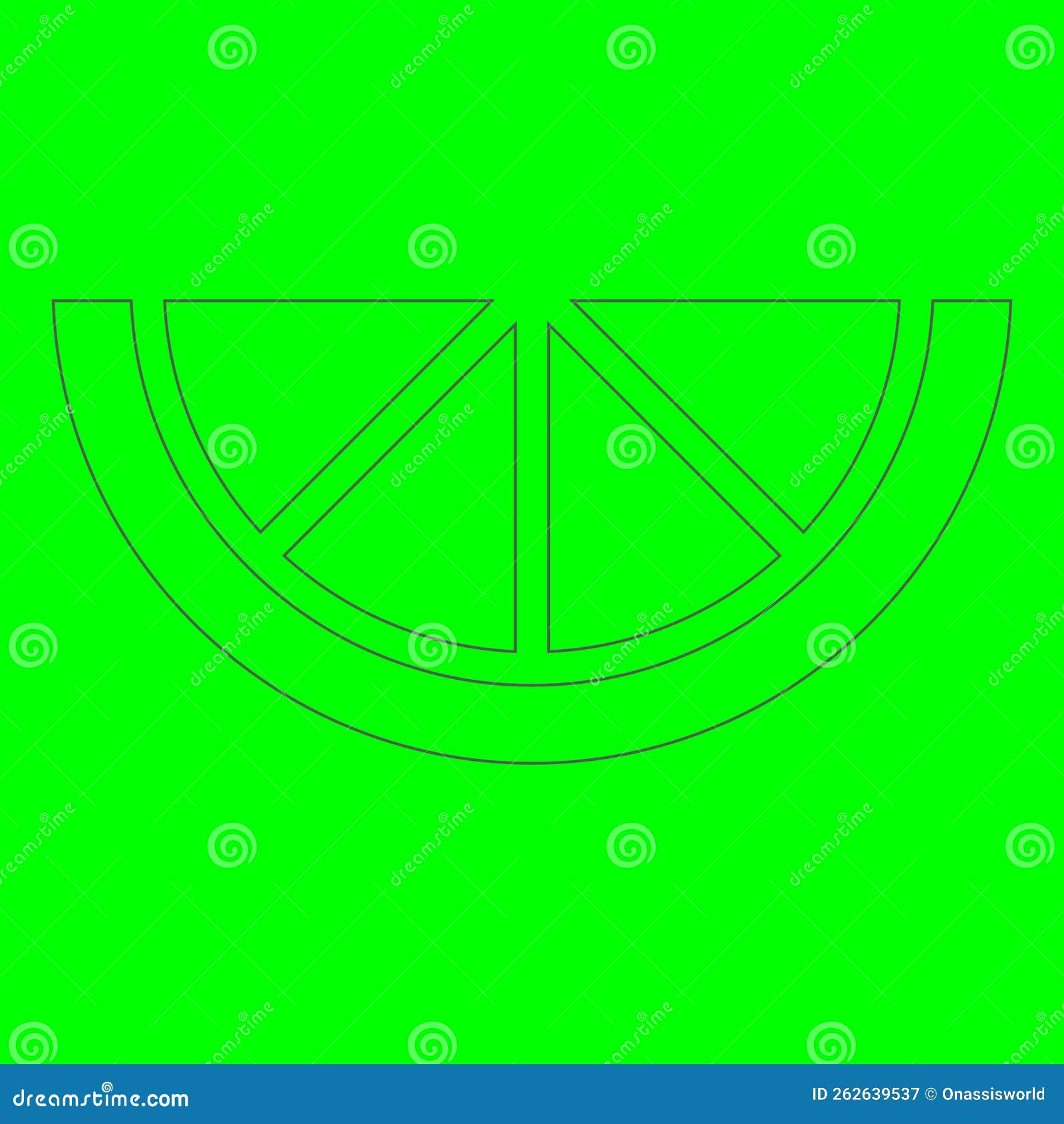 Green Screen Food Objects Outlines Layers Stock Illustration ...