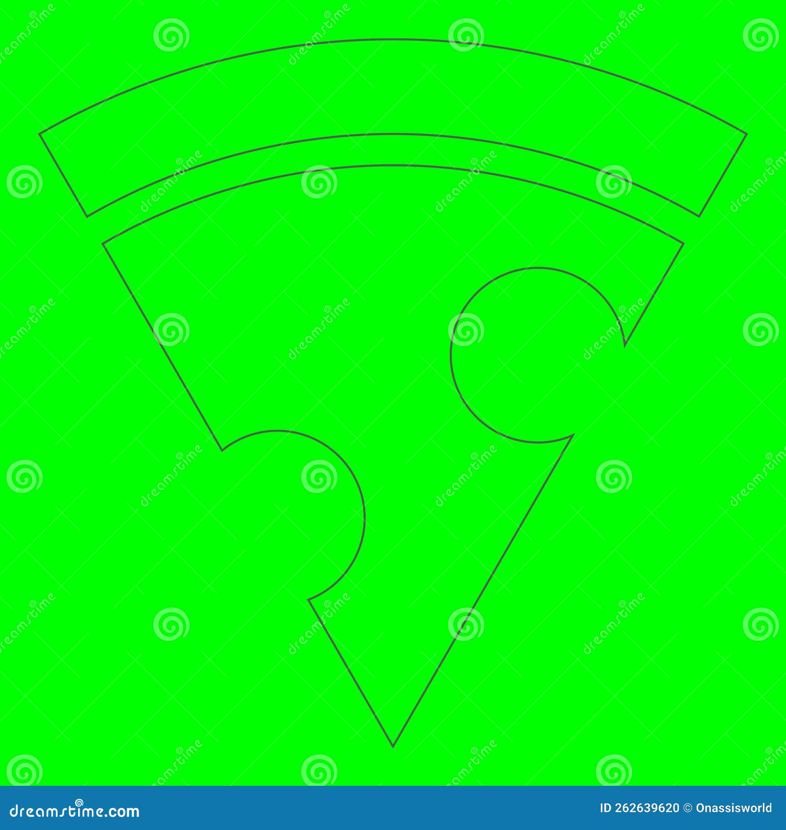 Green Screen Food Objects Outlines Layers Stock Illustration ...