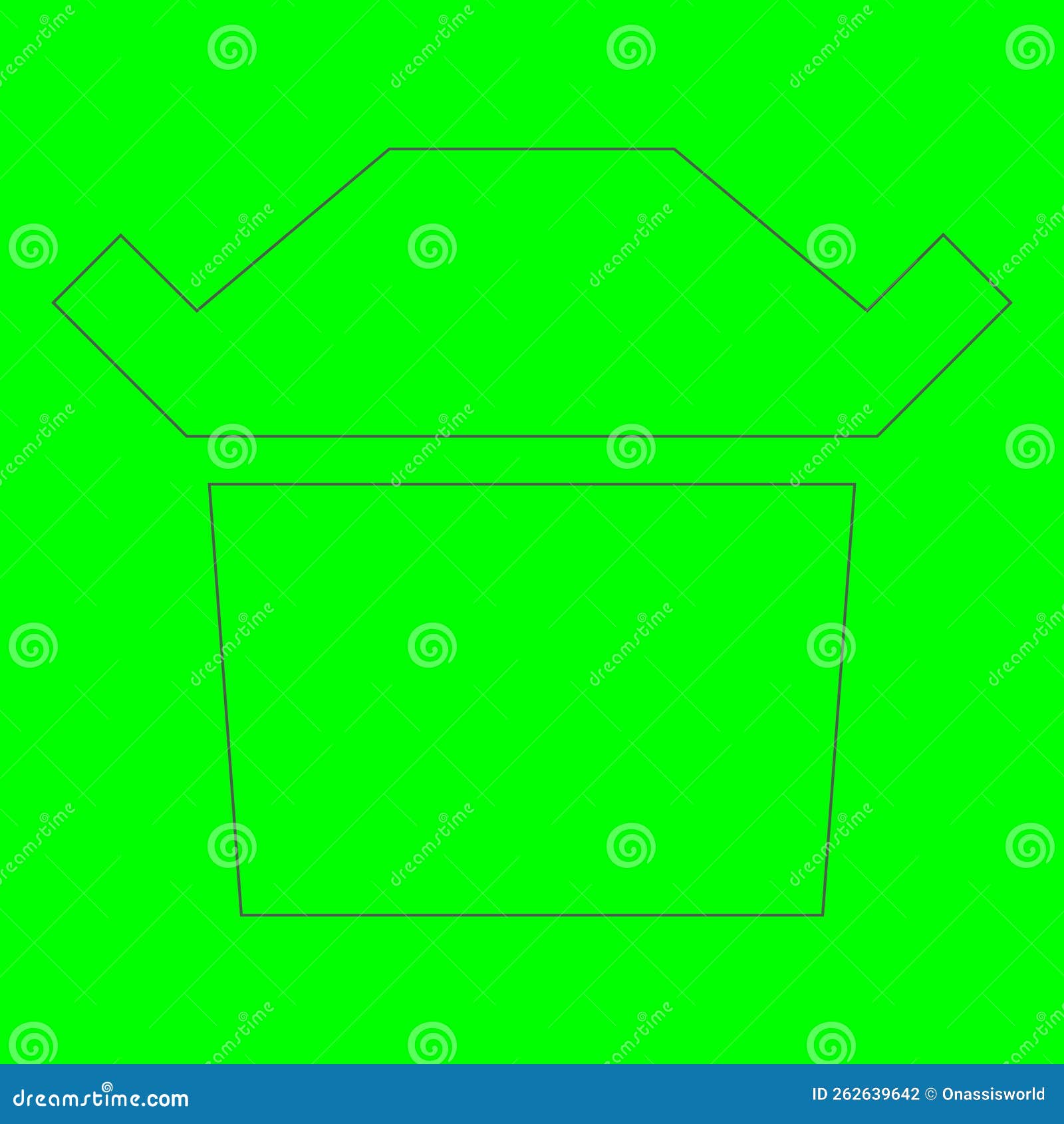 Green Screen Food Objects Outlines Layers Stock Illustration ...