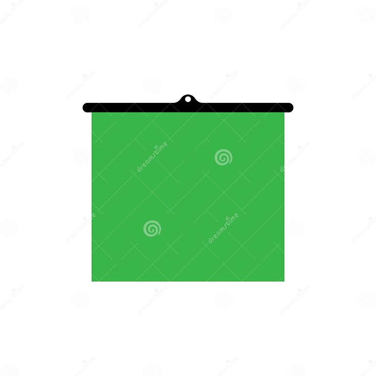Green screen icon vector stock vector. Illustration of device - 288353449