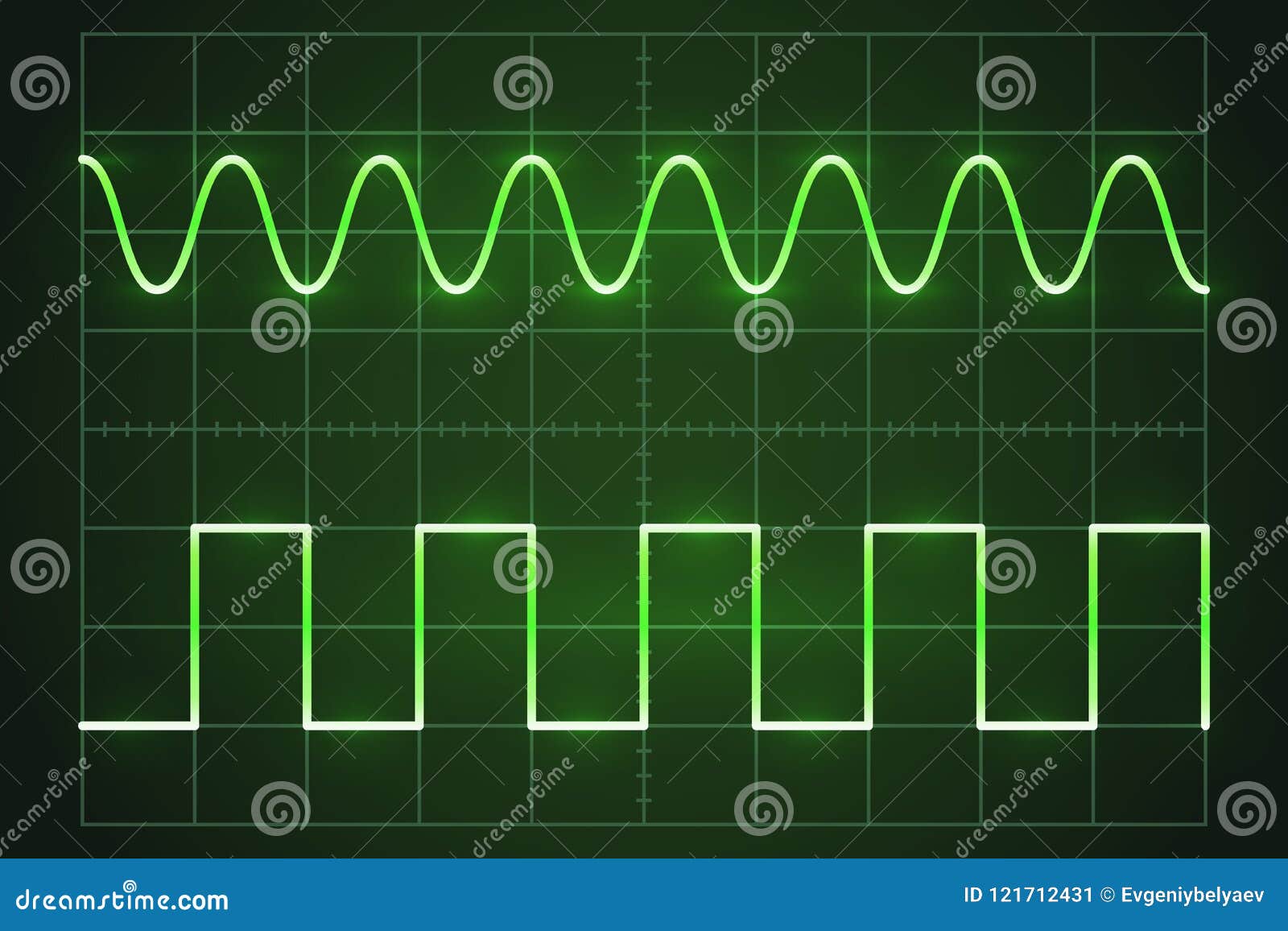Analogue Signal Sine Waveform Stock Illustrations – 1 Analogue Signal ...