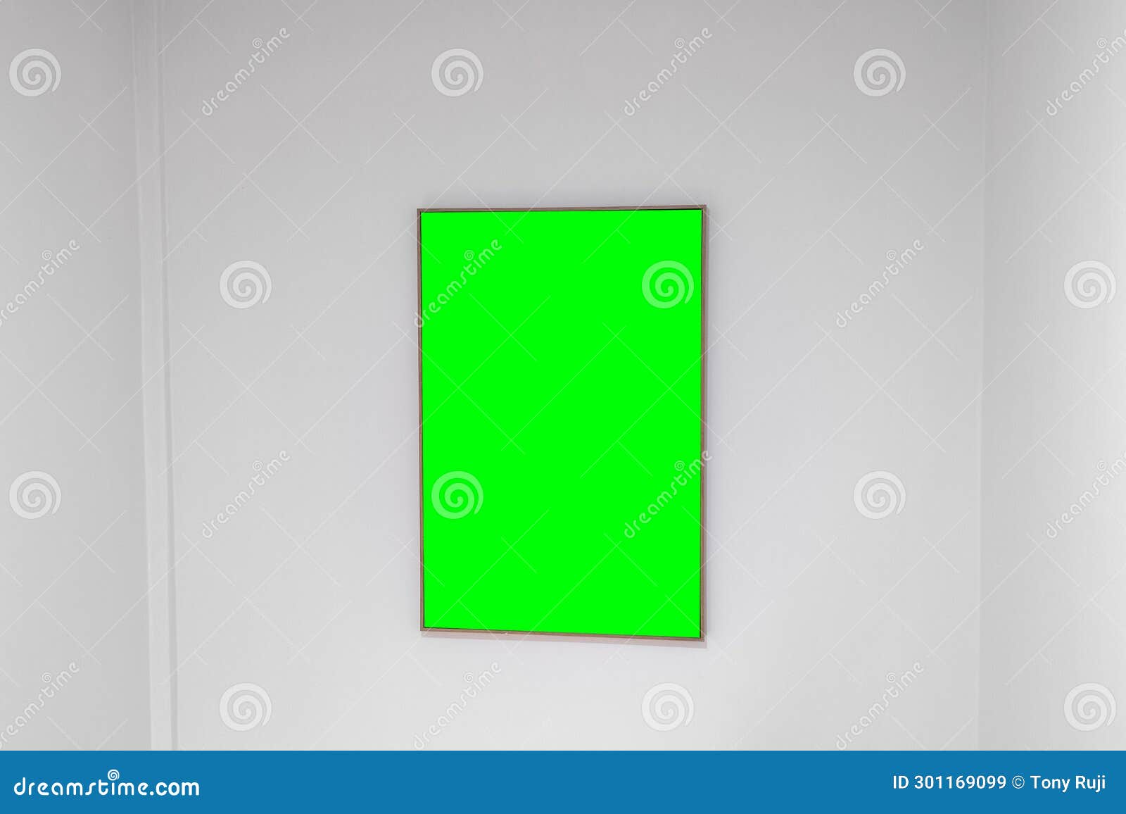 Green Screen Photo Frame in House Stock Image - Image of layout ...