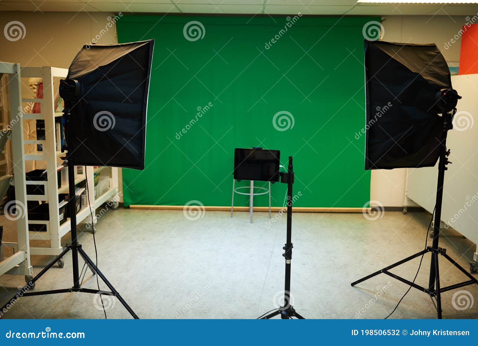 Green Screen at a School Photo Shoot Stock Photo - Image of view, lens ...