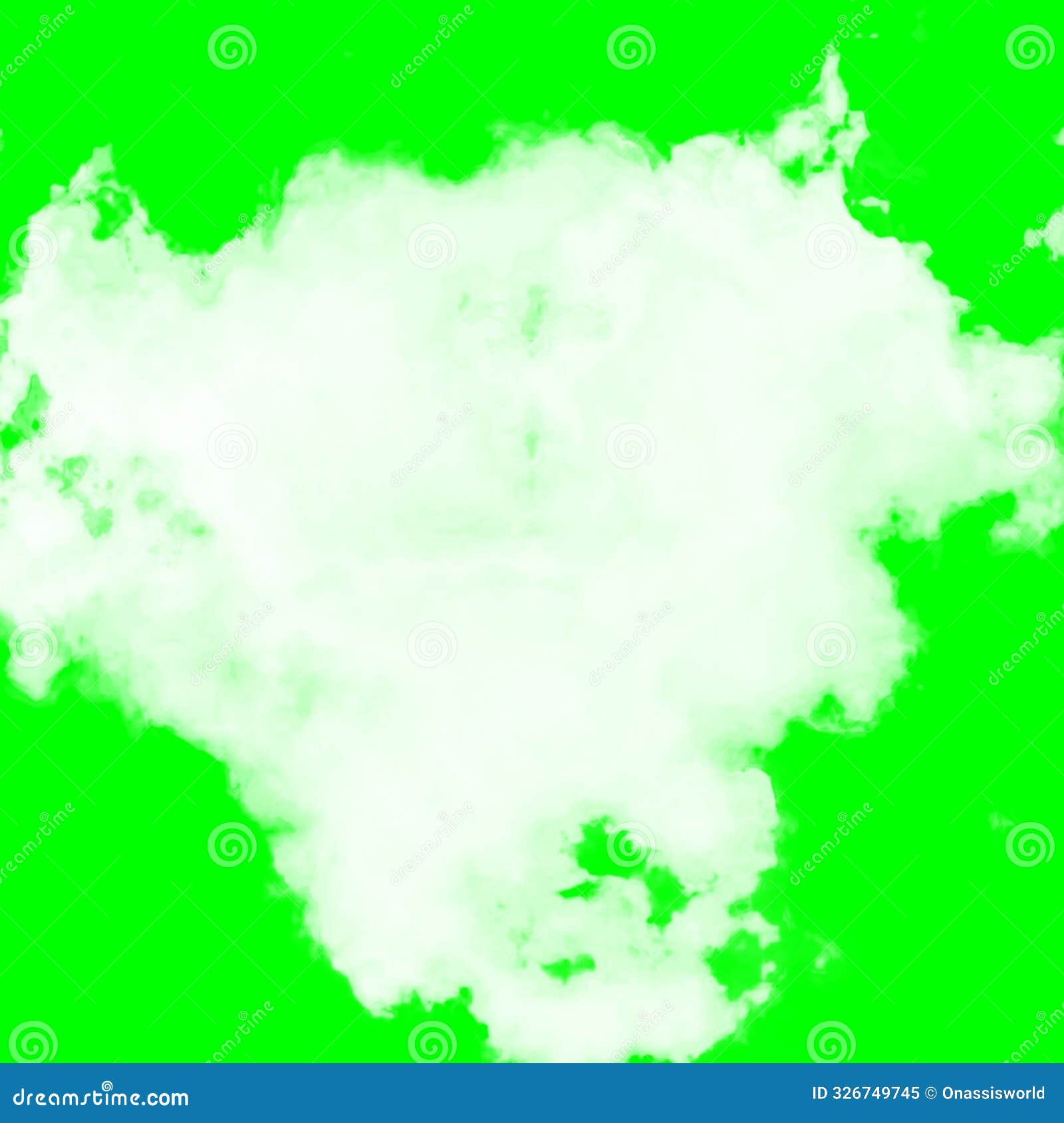Green Screen Smoke Clouds Overlay Background Stock Image - Image of ...