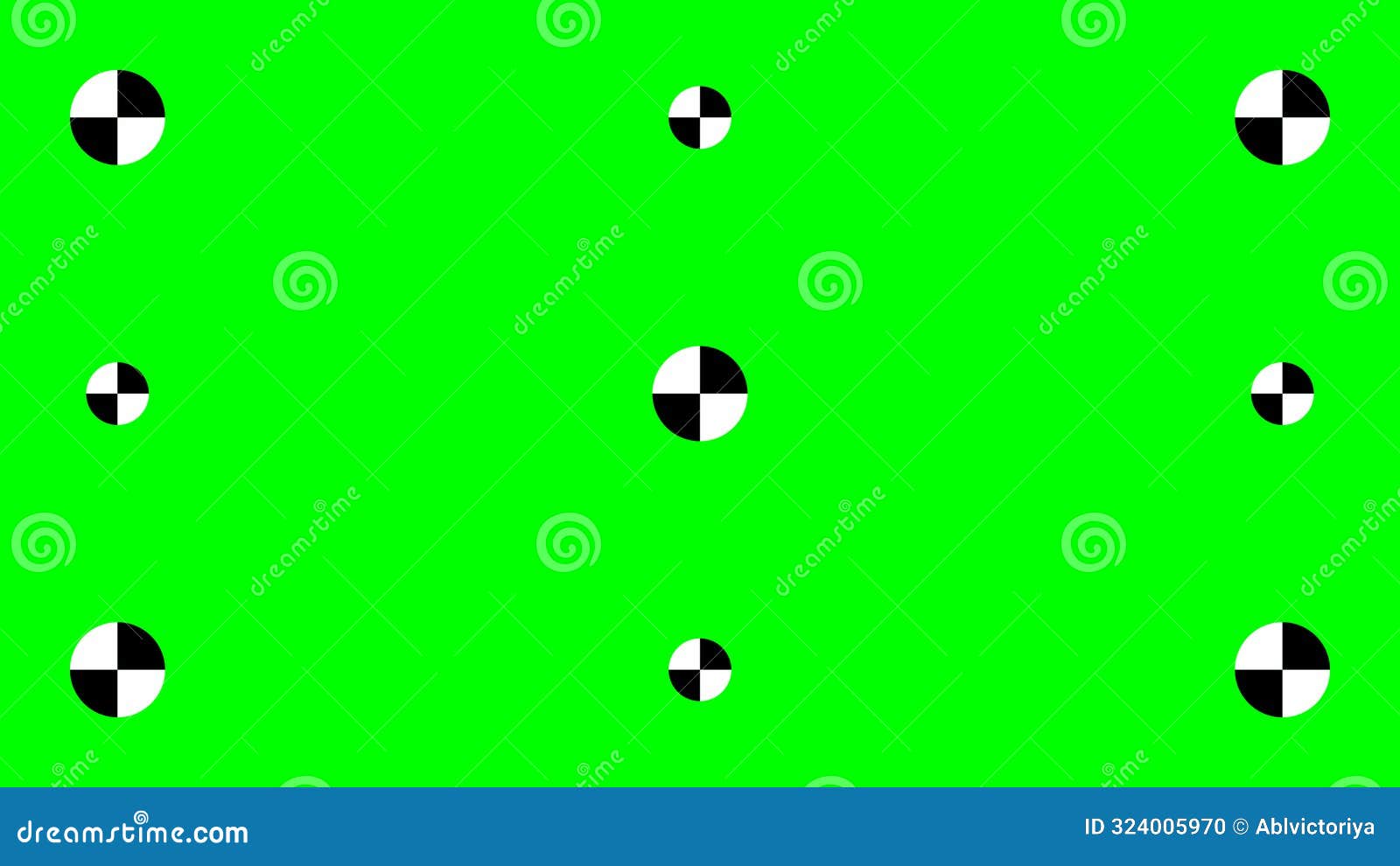Green Screen Template With Tracking Marks. Chromakey Technique. Studio ...