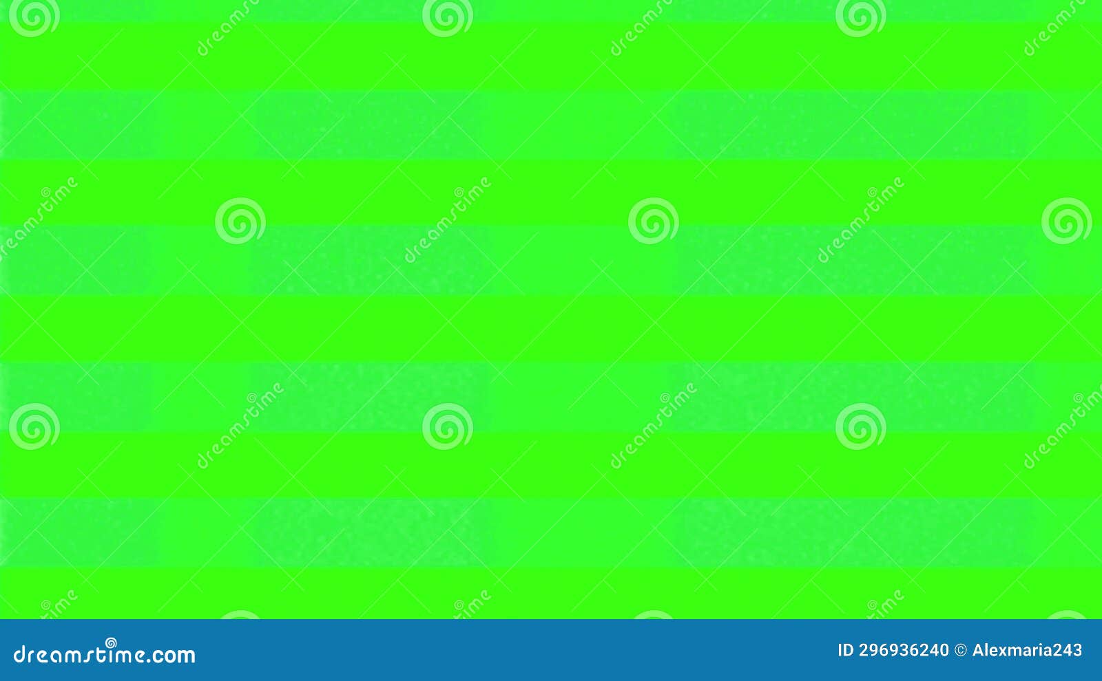 Green Screen with VHS Interference. Horizontal Stripes and Bars Offset ...