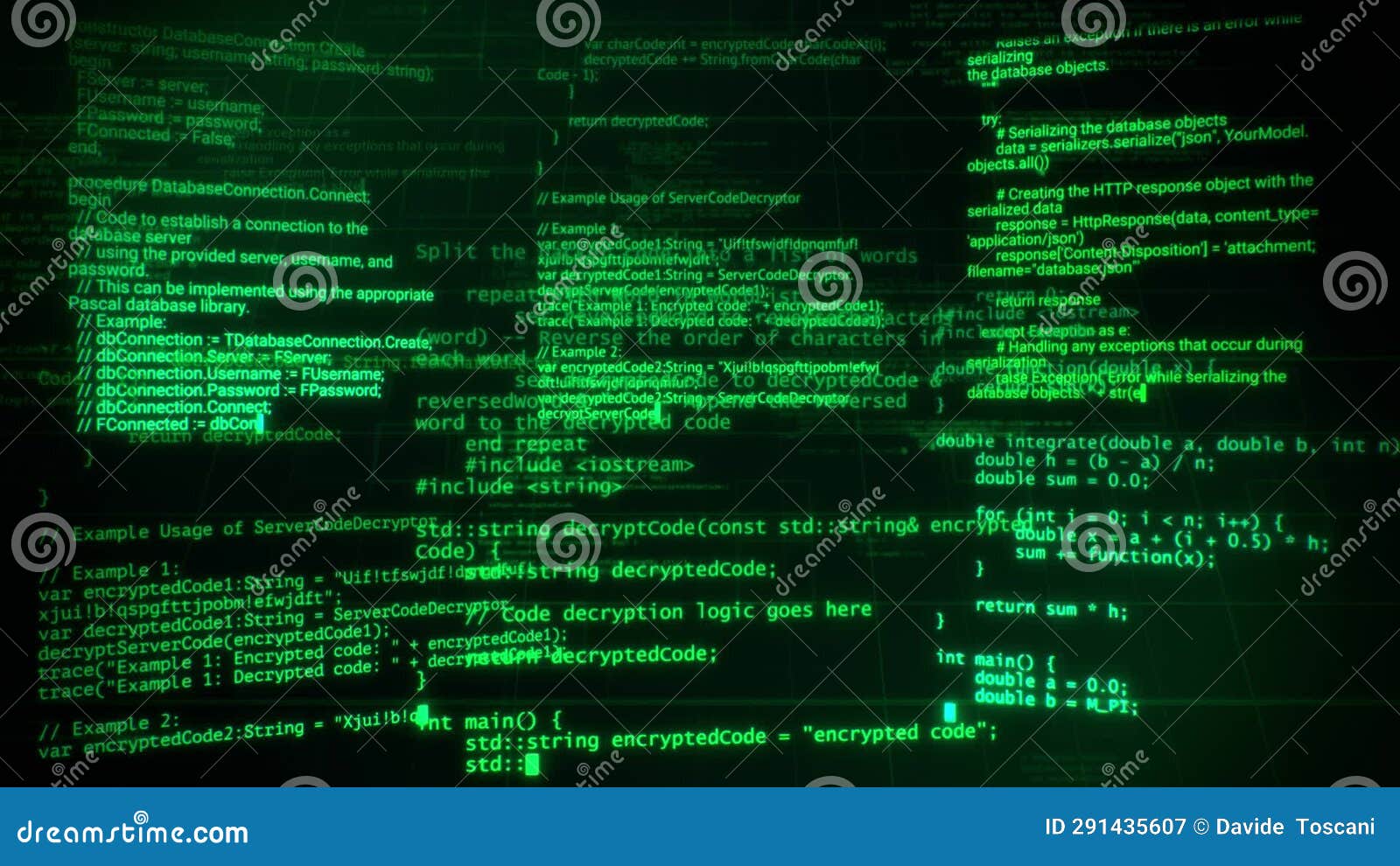 Green Scrolling Hacker Digital Text - Loop Artificial Intelligence ...