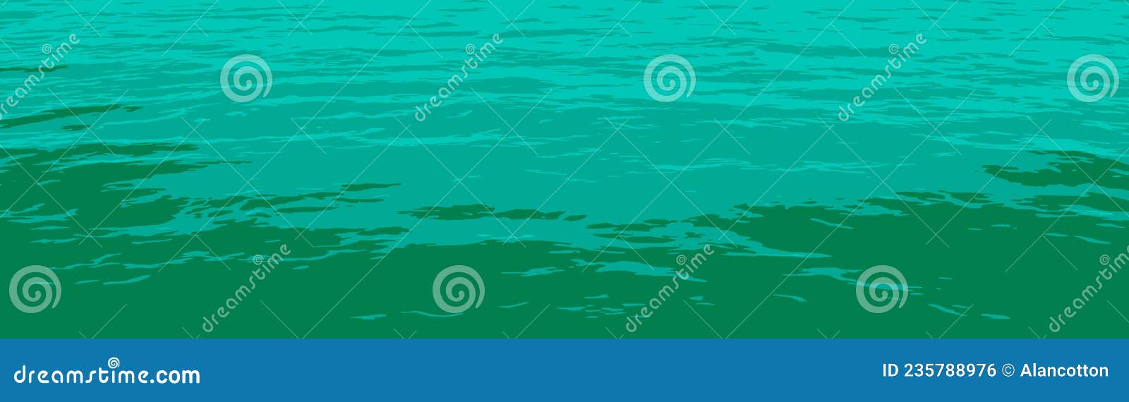 Green Sea Banner stock vector. Illustration of green - 235788976