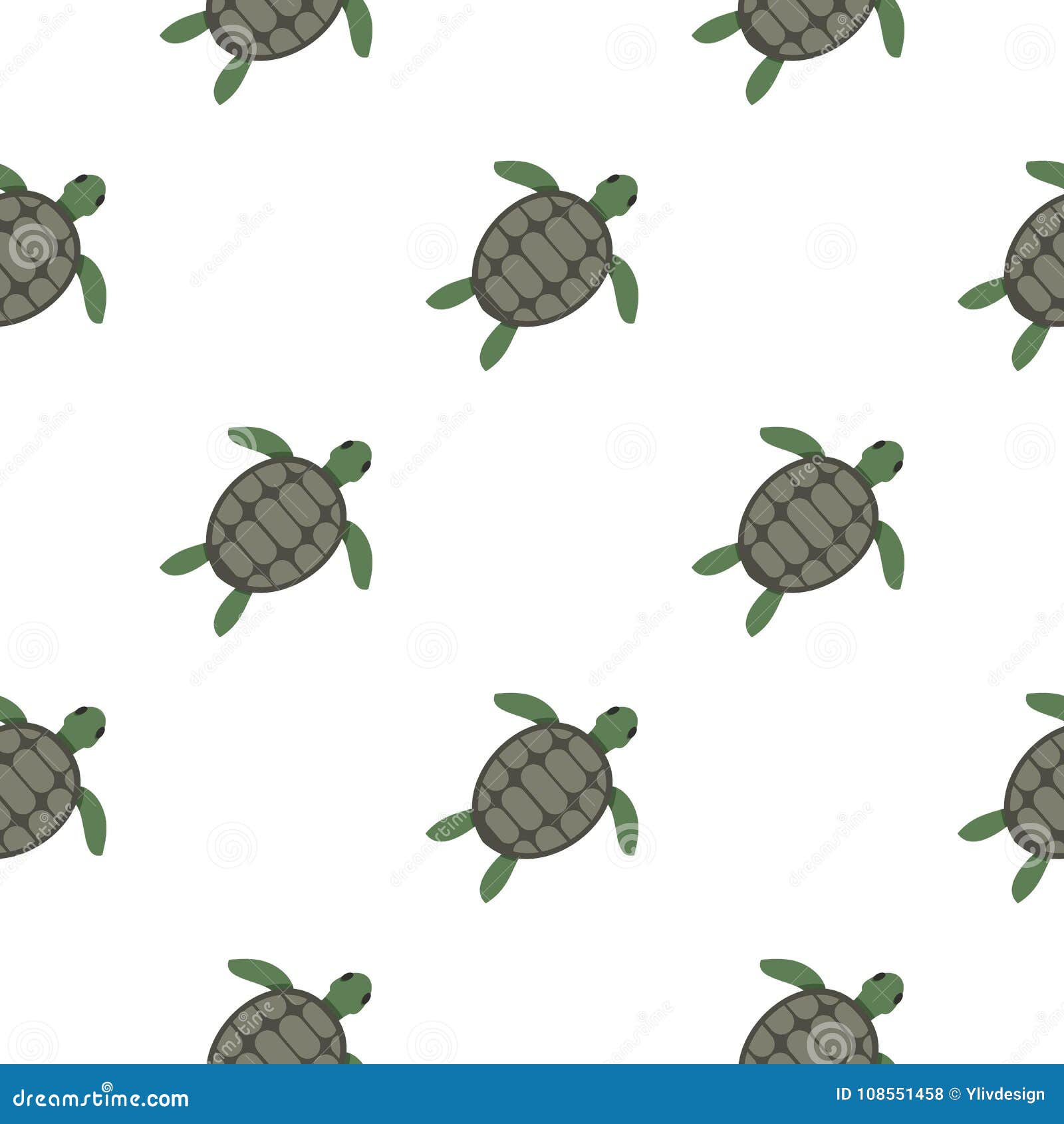Green Sea Turtle Pattern Seamless Stock Vector - Illustration of slow ...