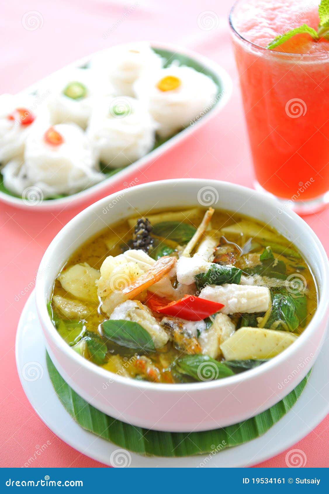 Green seafood Curry stock image. Image of green, cooking - 19534161