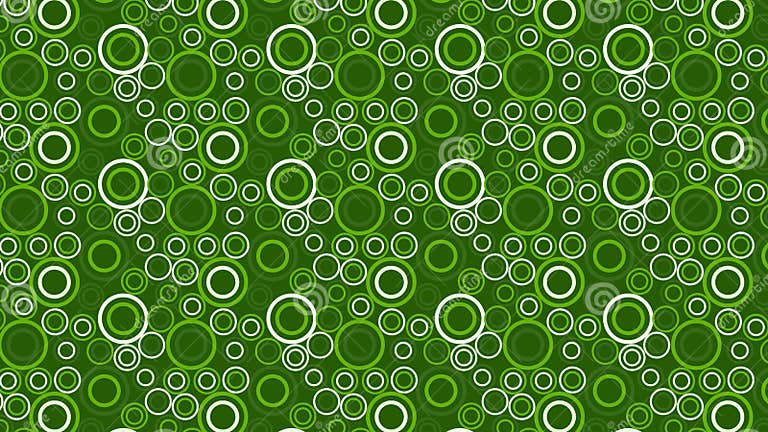 Green Seamless Circle Background Pattern Illustrator Stock Vector - Illustration of swatch ...