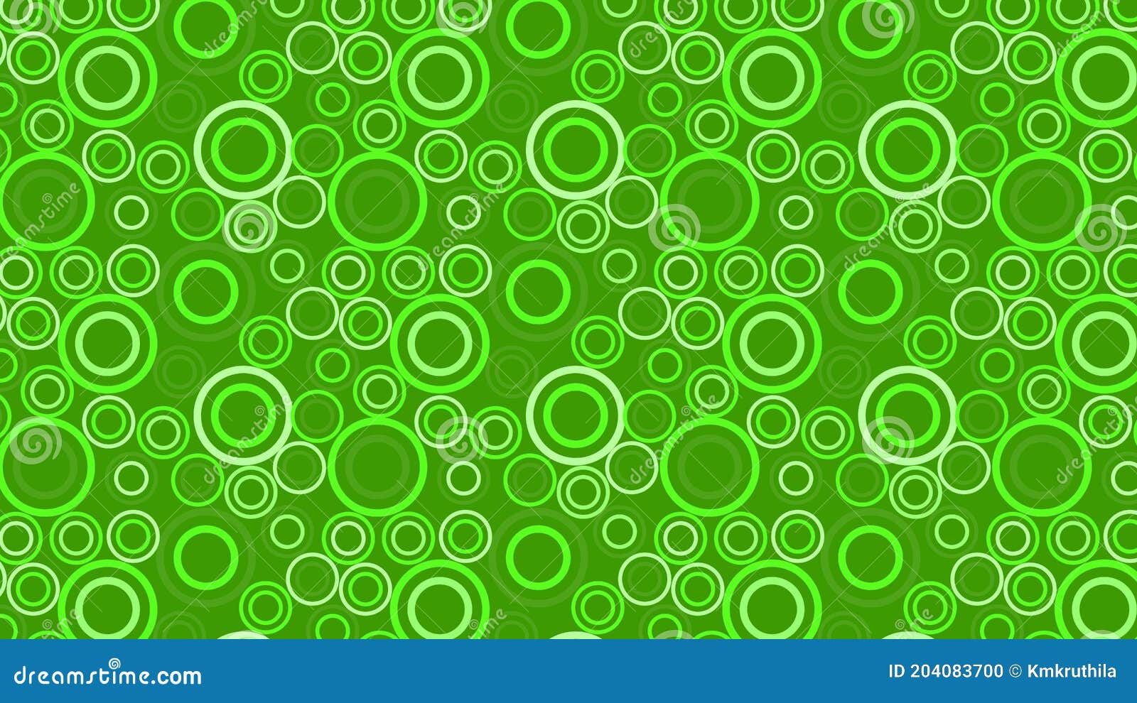 Green Seamless Circle Pattern Vector Graphic Stock Illustration - Illustration of swatches ...