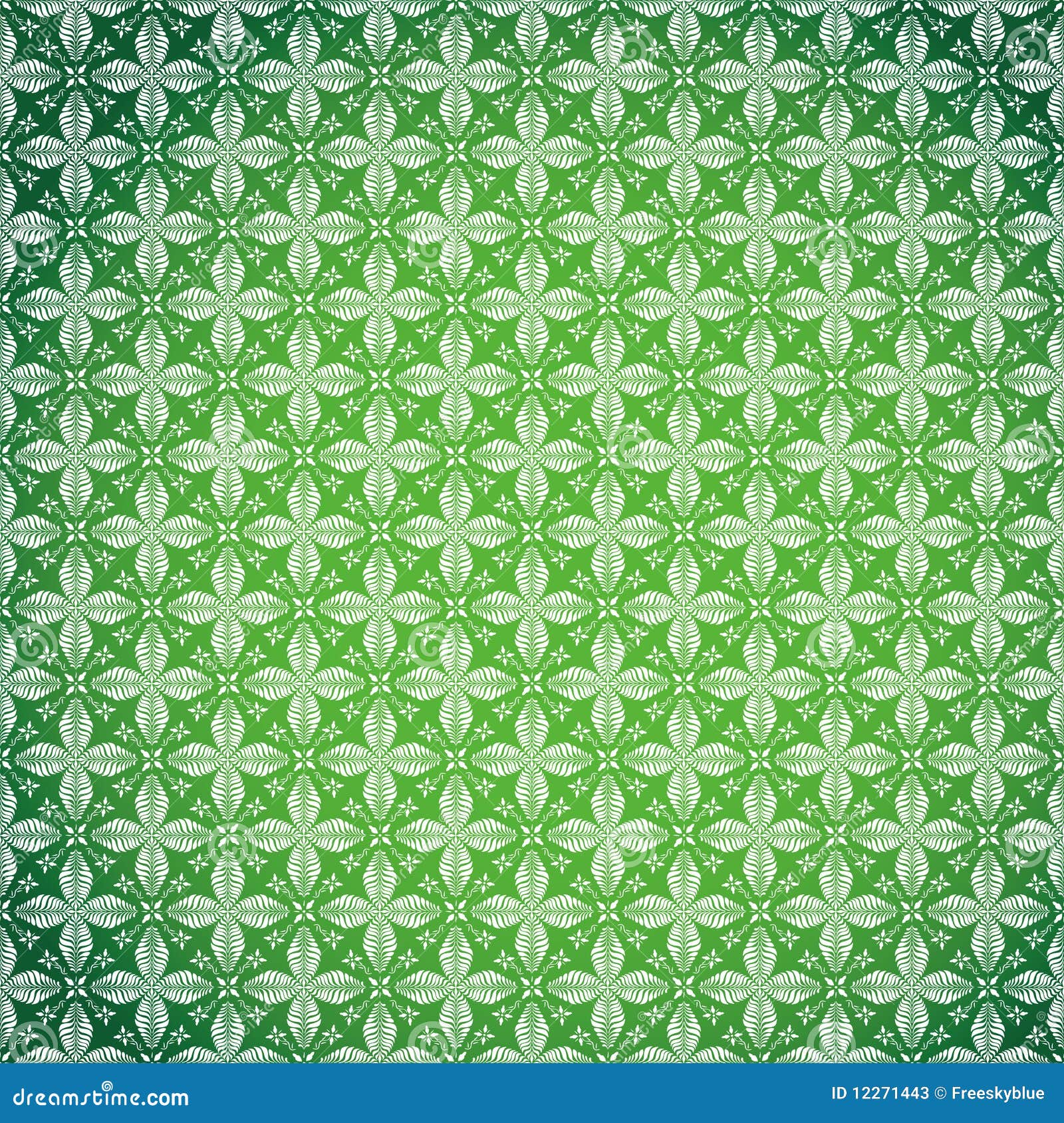 Green Seamless Damask Background Stock Illustration - Illustration of ...